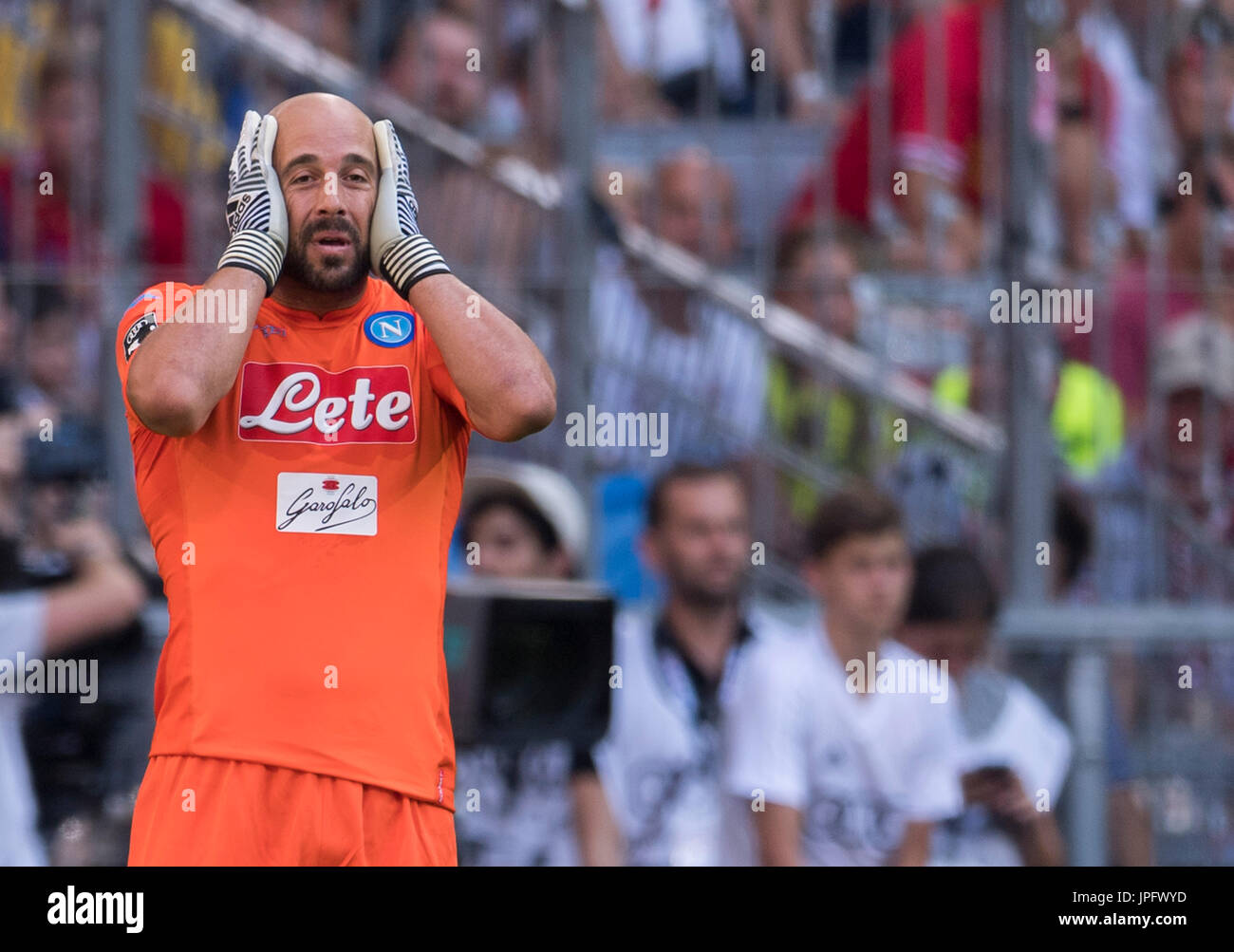 Munich, Germany. 1st Aug, 2017. Pepe Reina (Napoli) Football/Soccer ...
