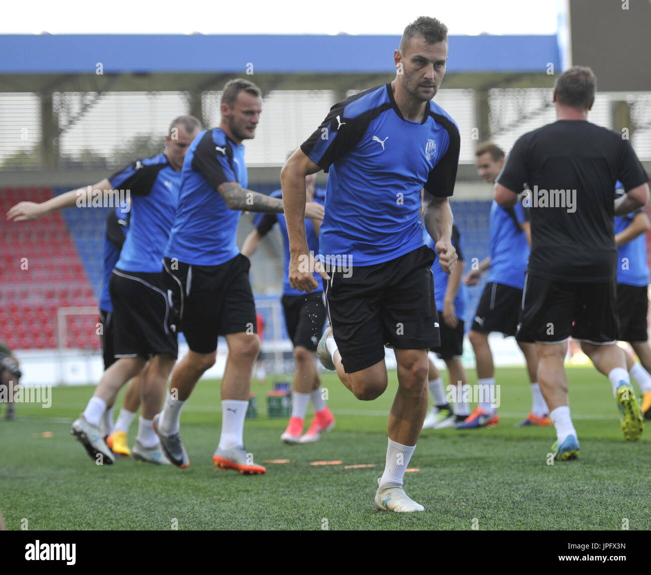 Pilsen, Czech Republic. 01st Aug, 2017. Radim Reznik (front) in action ...