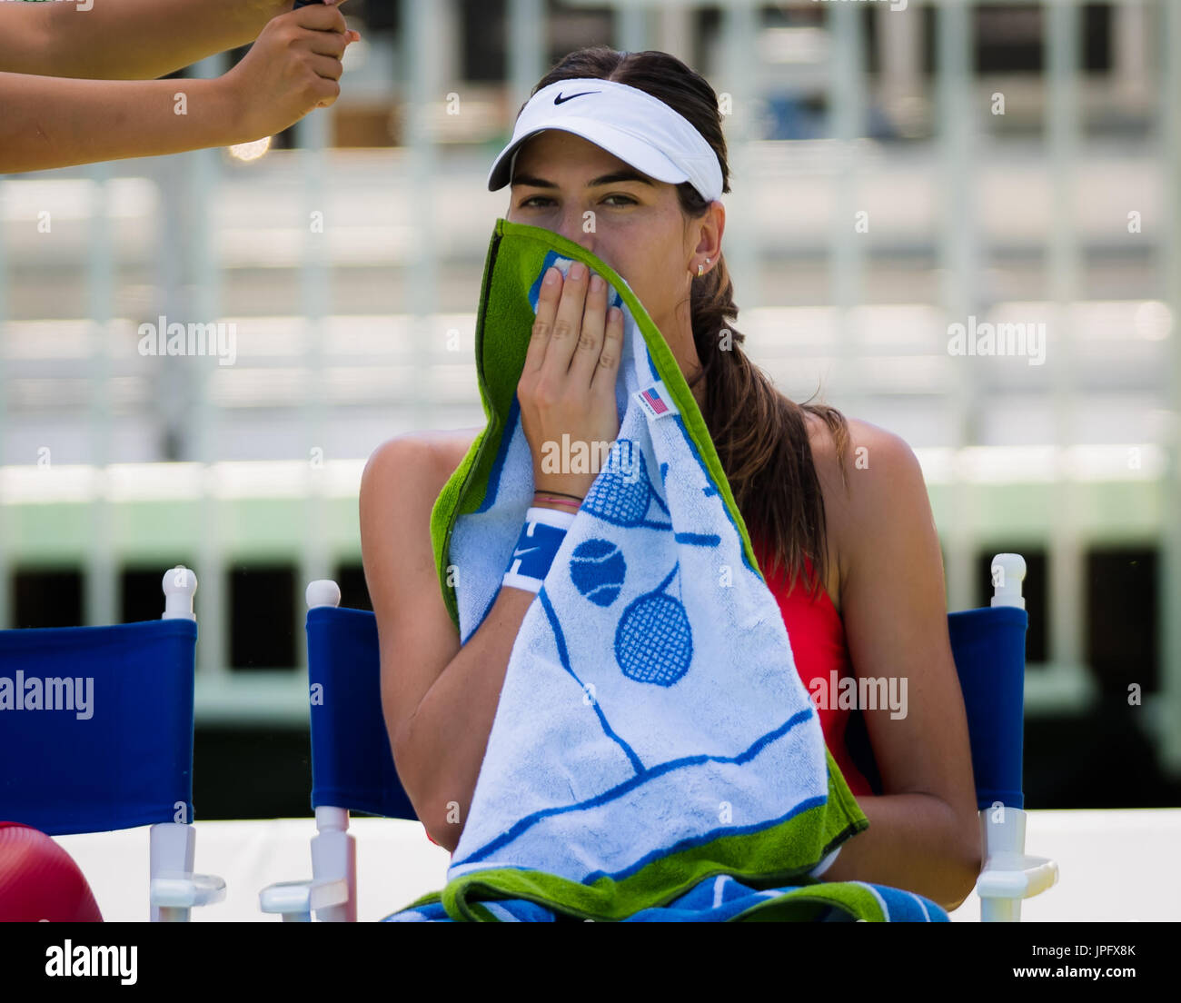 Stanford, United States. 1 August, 2017. Ajla Tomljanovic of Croatia at ...