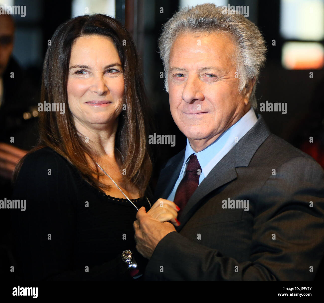 US actor and director Dustin Hoffman and his wife Lisa arrive for the ...