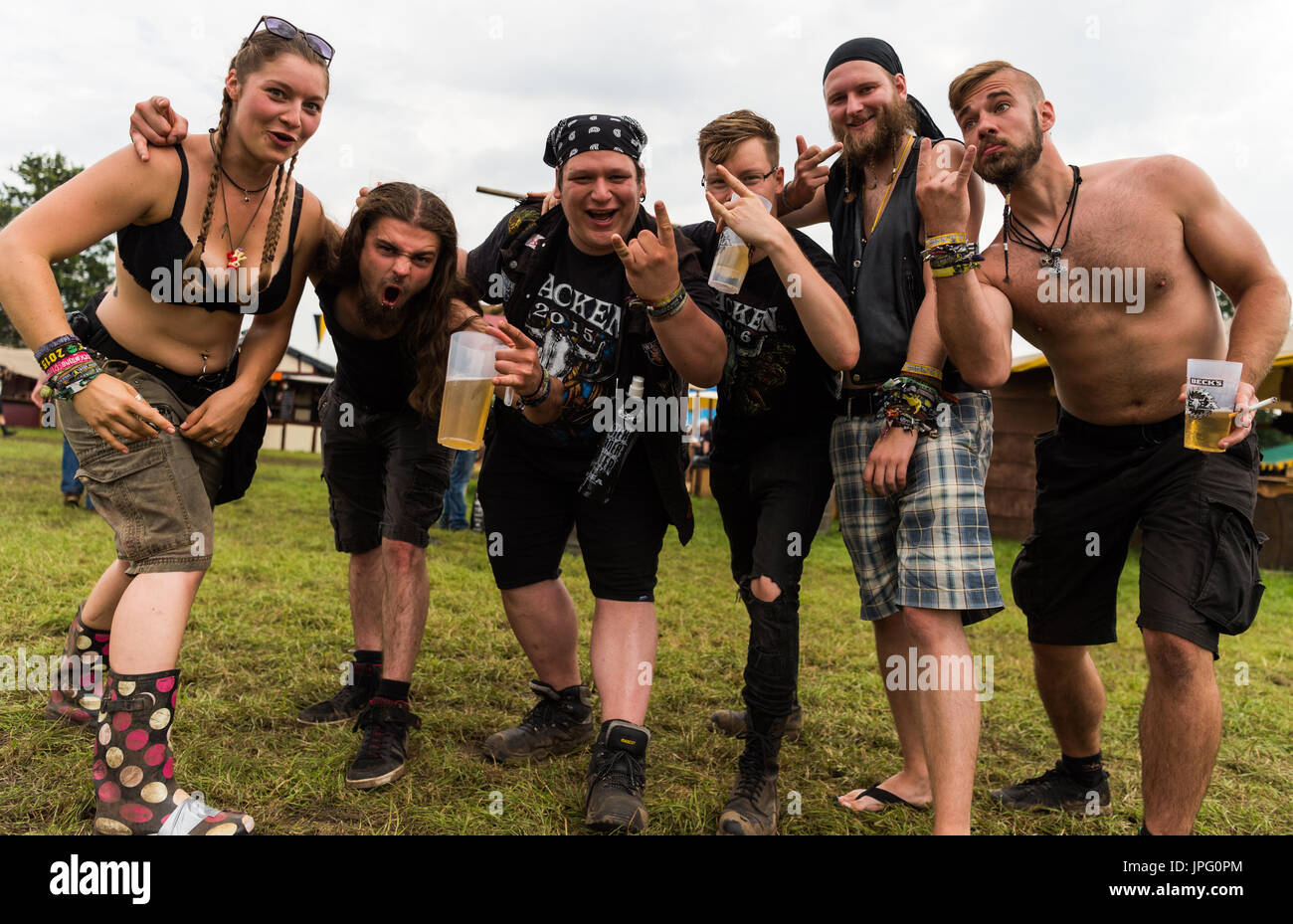 Wacken Germany 01st Aug 2017 Maya Left To Right Tim Linus Alex