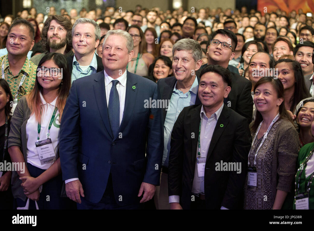 AN INCONVENIENT SEQUEL, Al Gore (center left), with Climate Reality ...