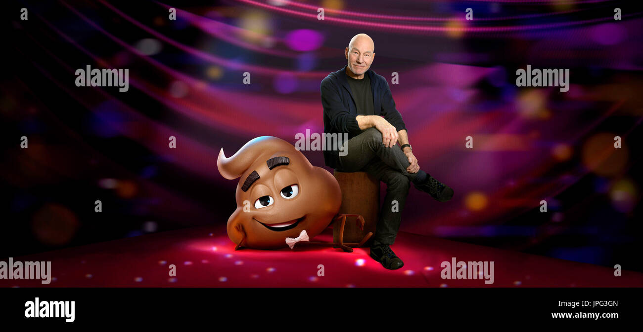 THE EMOJI MOVIE, Patrick Stewart, voice of Poop, 2017. © Columbia ...