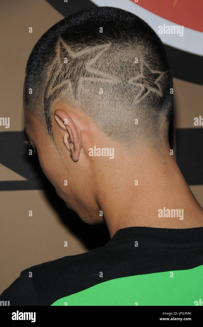 Andrew Baterina AKA Goodfoot of SoReal Cru showing his hair design at ...