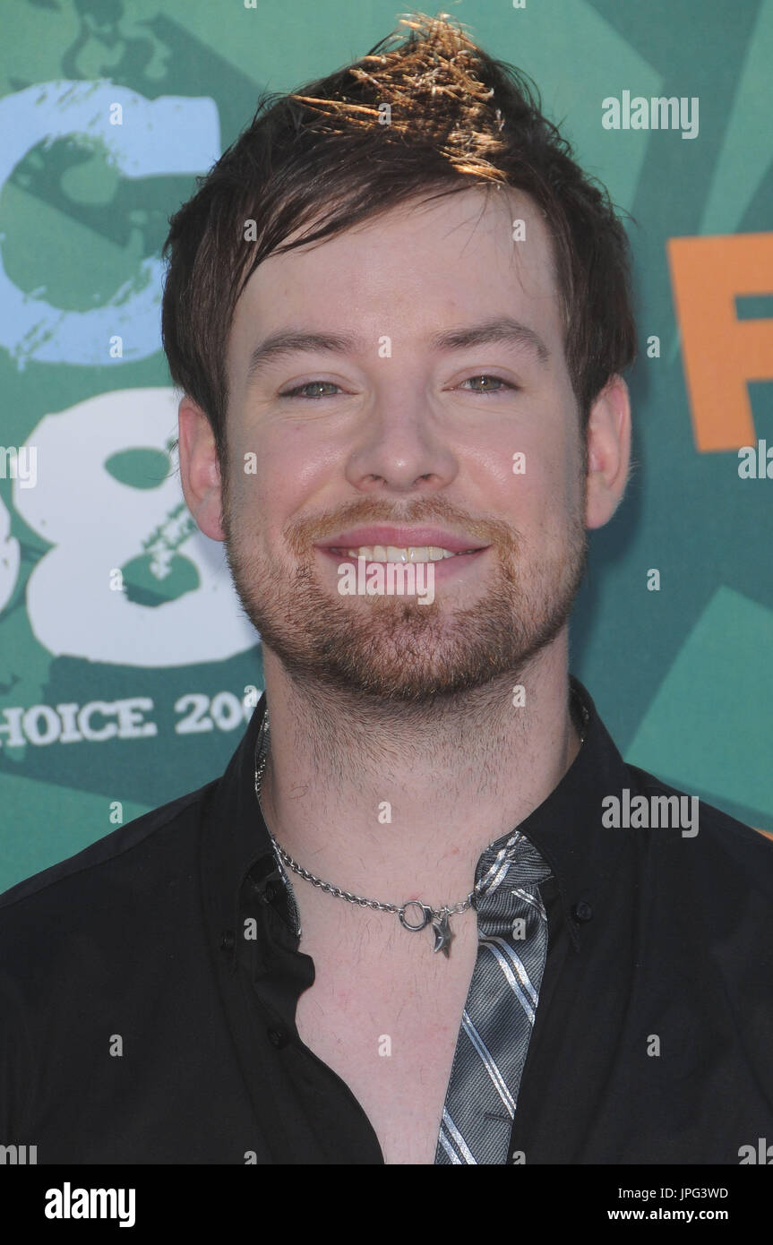 David Cook at the 2008 Teen Choice Awards held at the Gibson ...