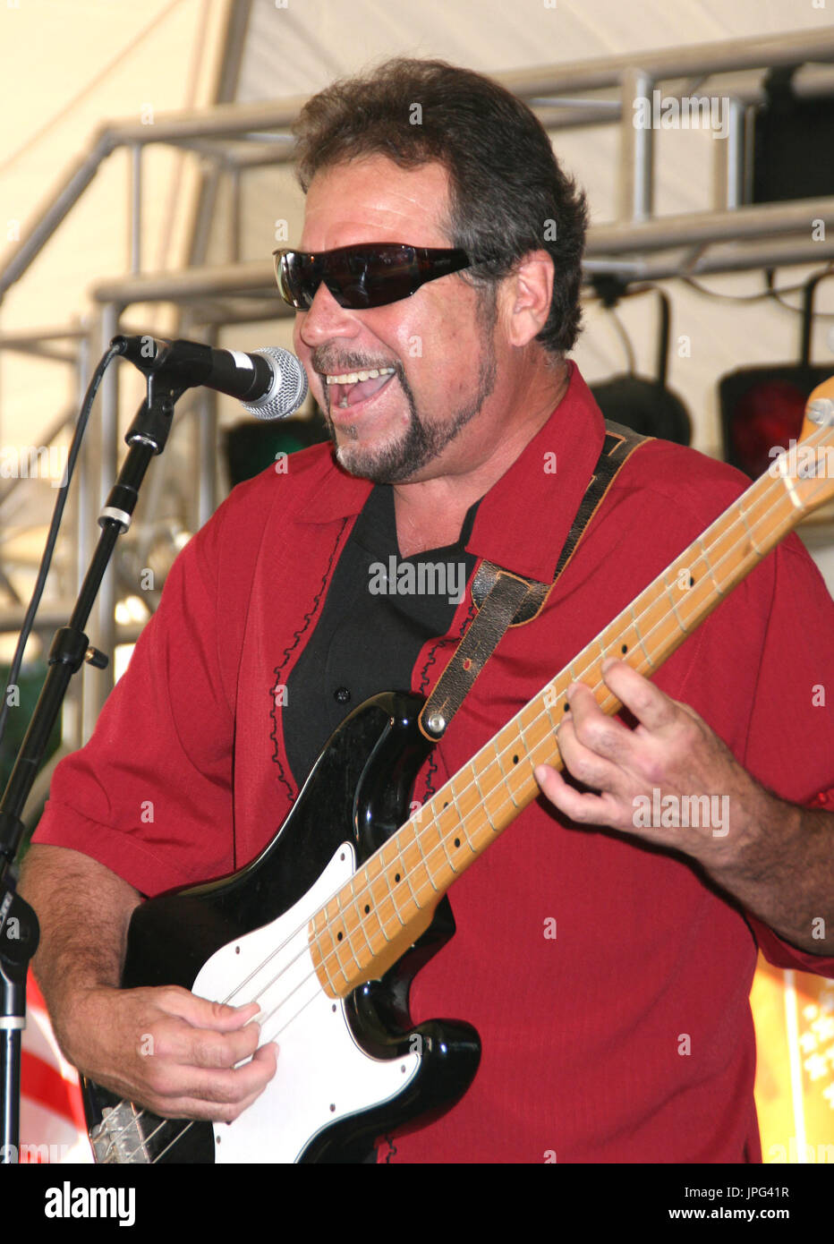 Steve Salas of Tierra performs at the "Historic Filipinotown Festival ...
