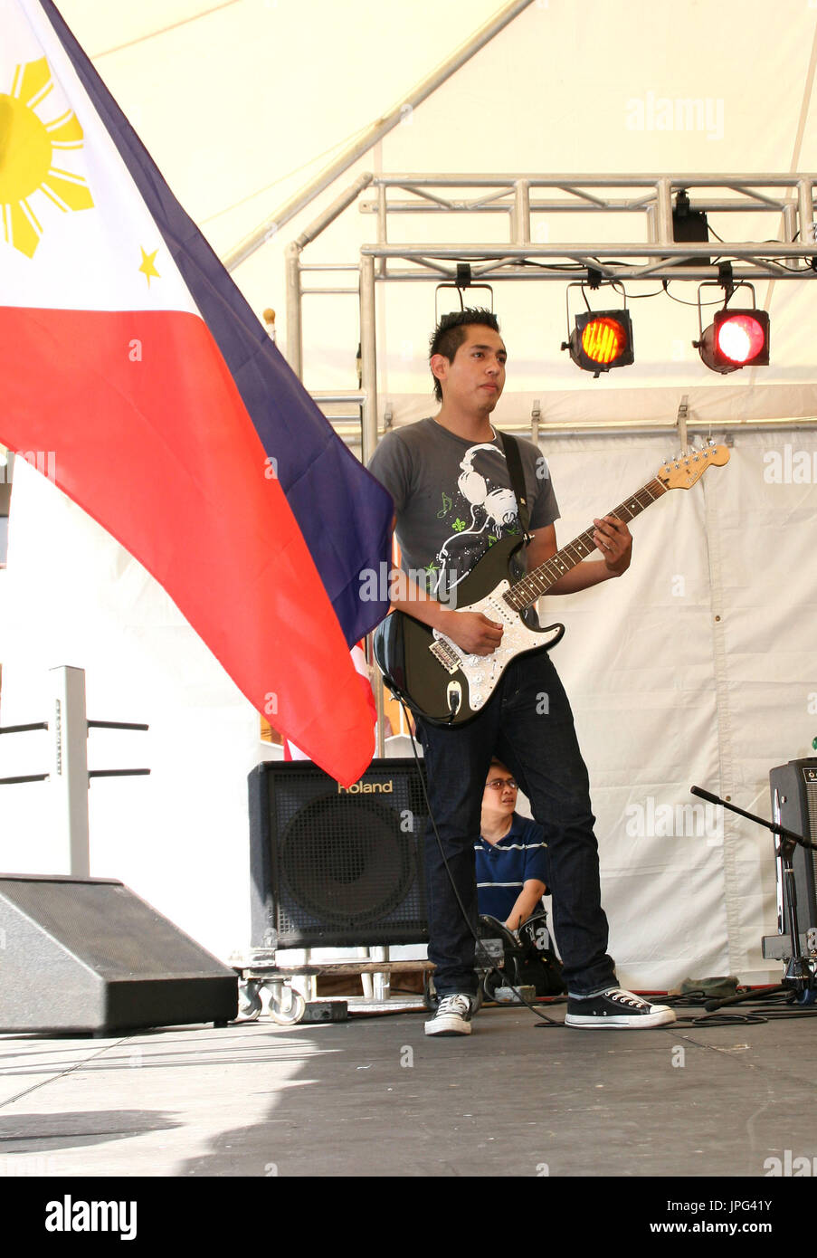 Tom Bomb at the "Historic Filipinotown Festival" held in the Historic ...