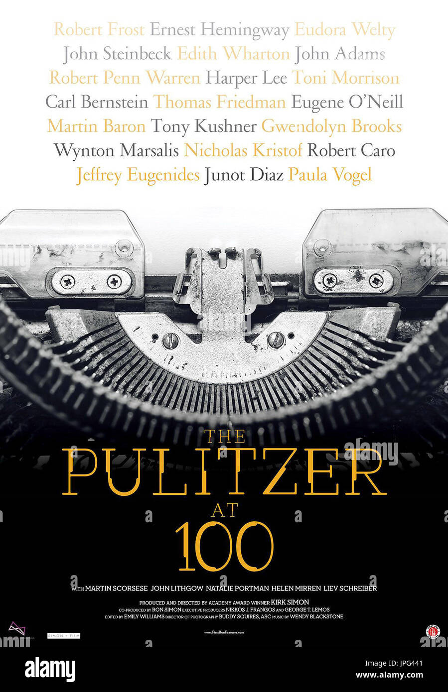 THE PULITZER AT 100, US poster art, 2016. ©First Run Features/courtesy ...