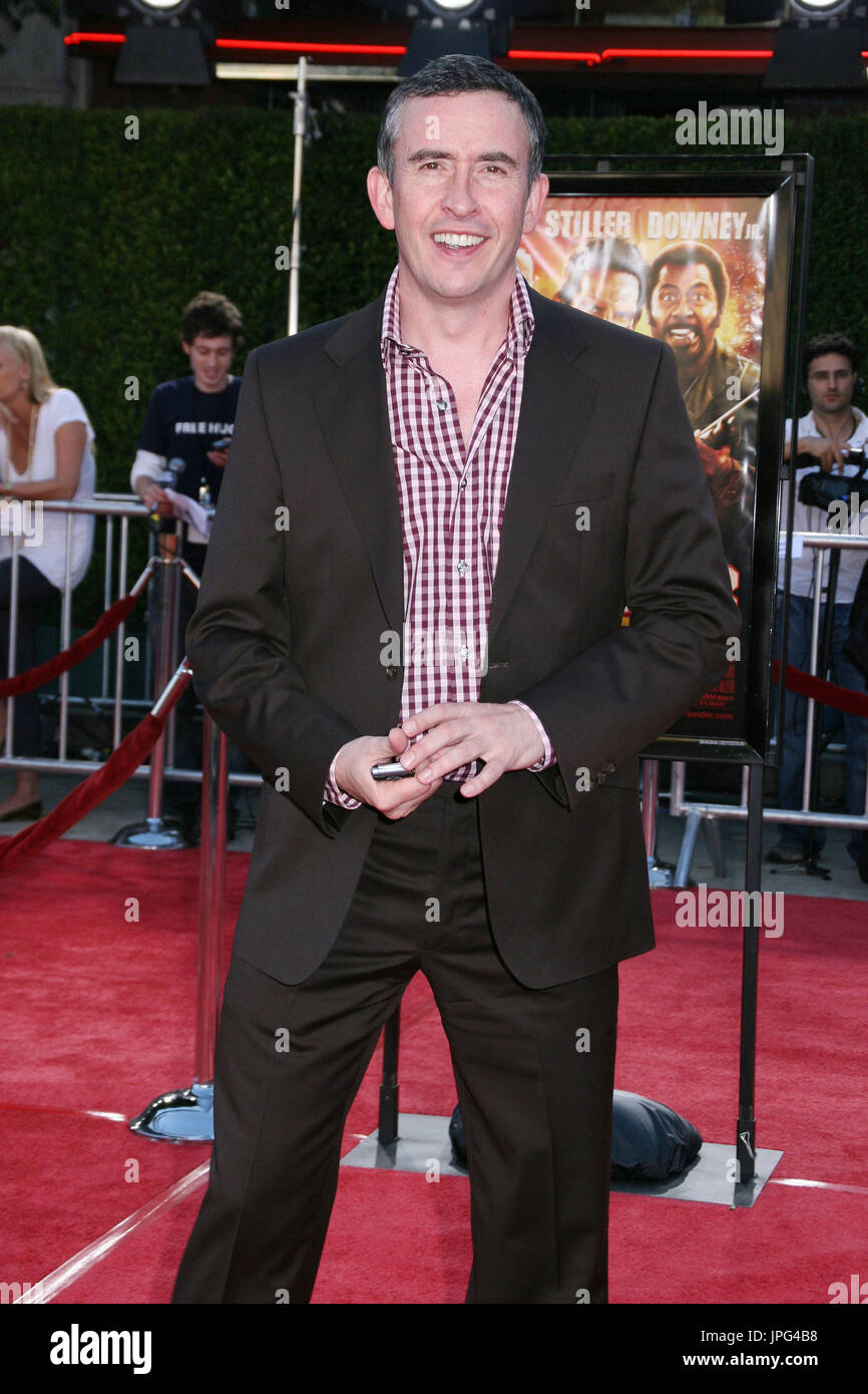 Steven Coogan at the Los Angeles premiere of Dreamworks' "Tropic ...
