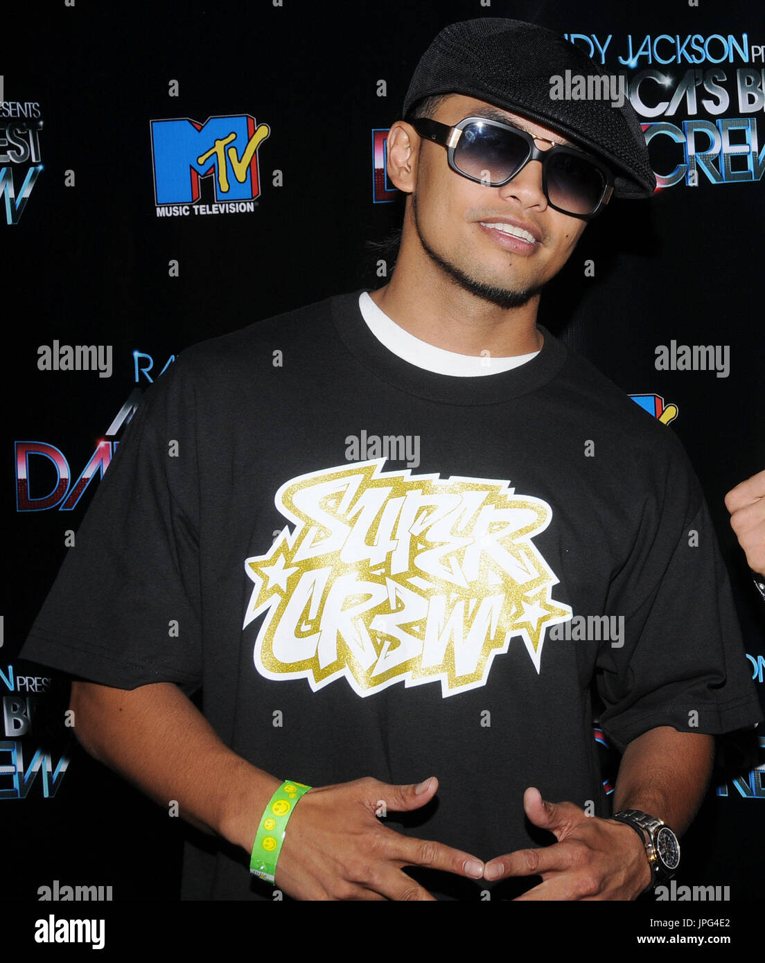 Chris Gatdula of the Jabbawockeez at the live taping of Randy Jackson's ...