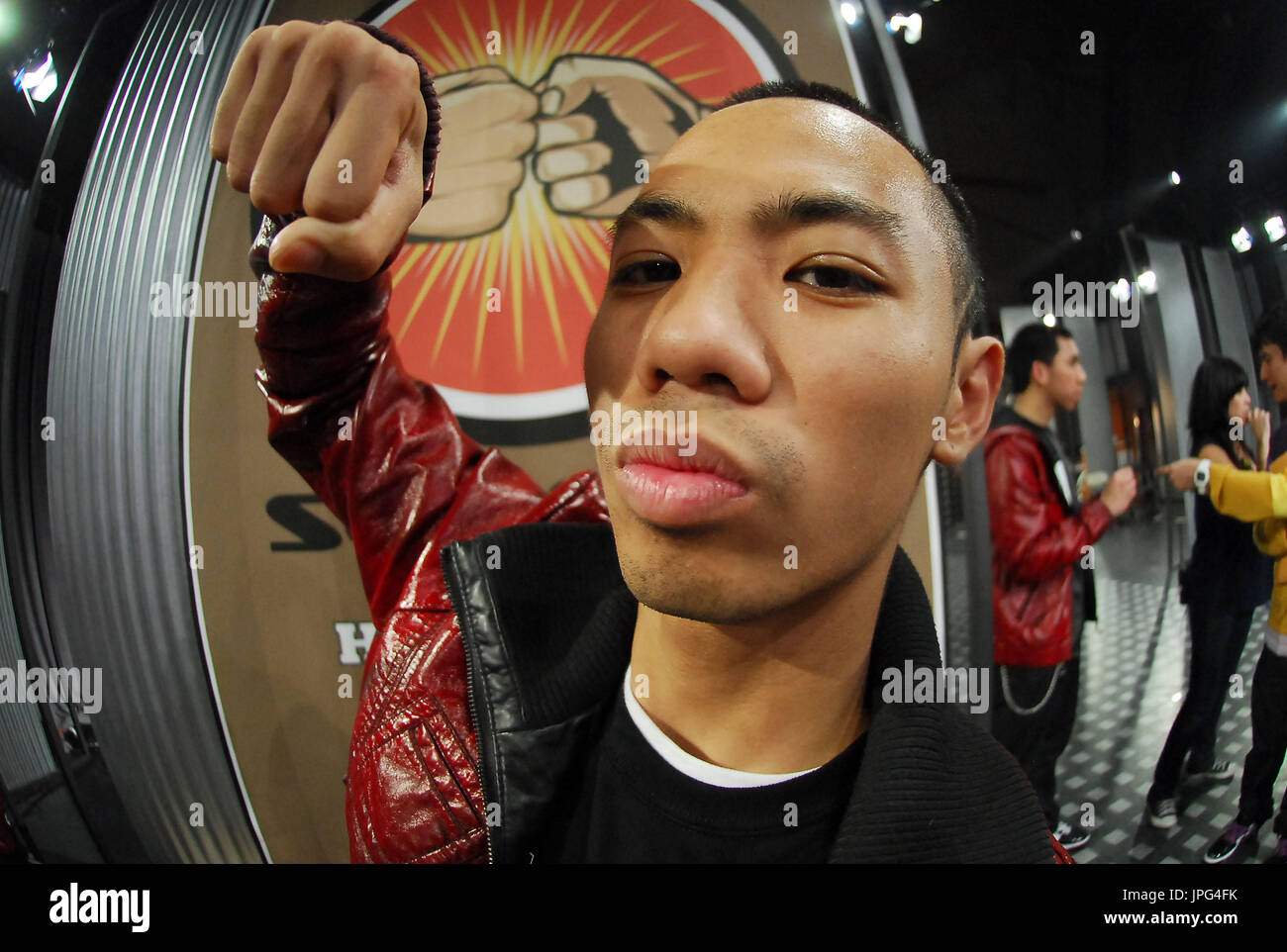 Andrew Baterina AKA Goodfoot of SoReal Cru at the live taping of Randy ...