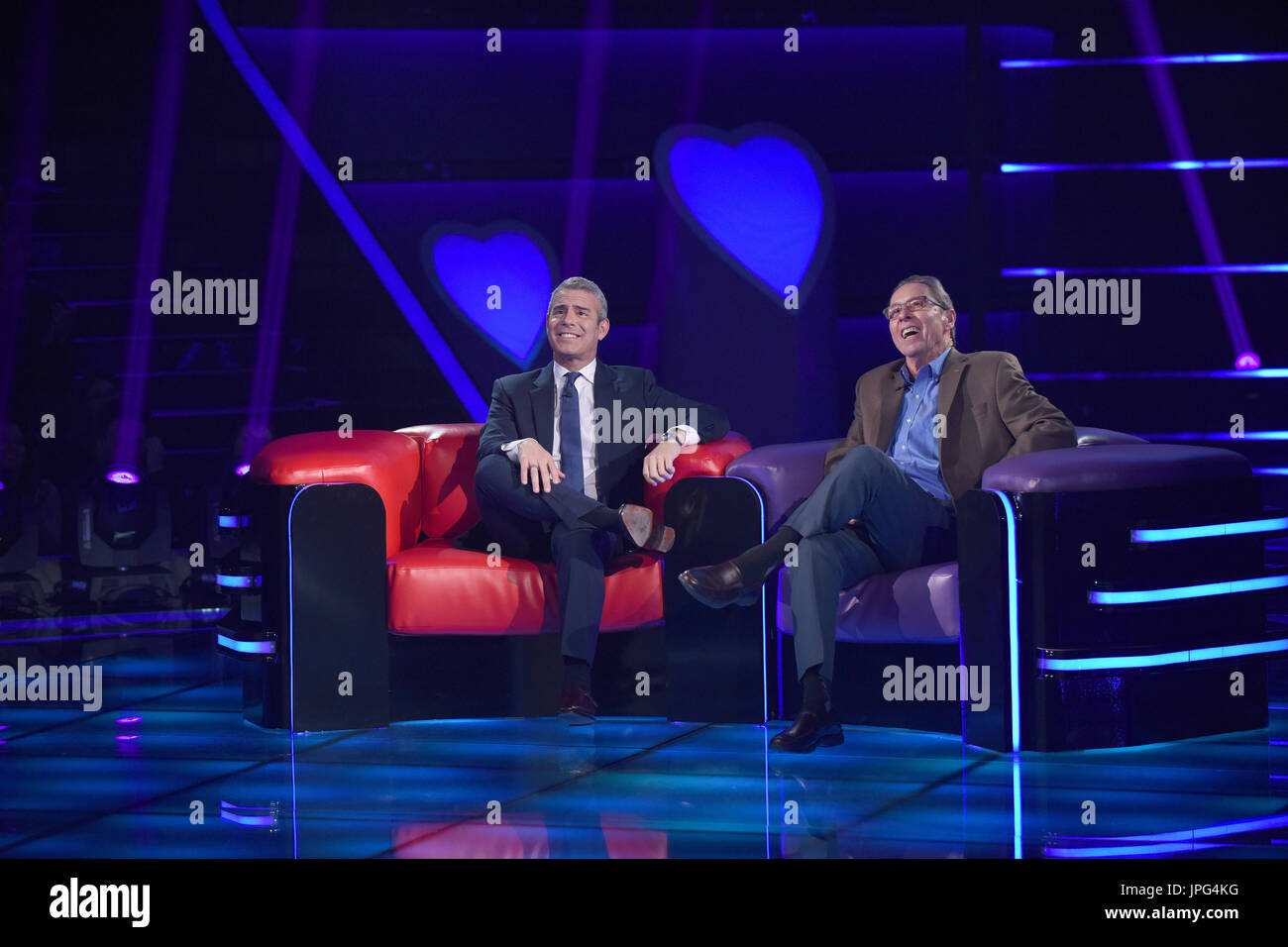 LOVE CONNECTION, (from left): host Andy Cohen, 'single' Jim Moroney ...