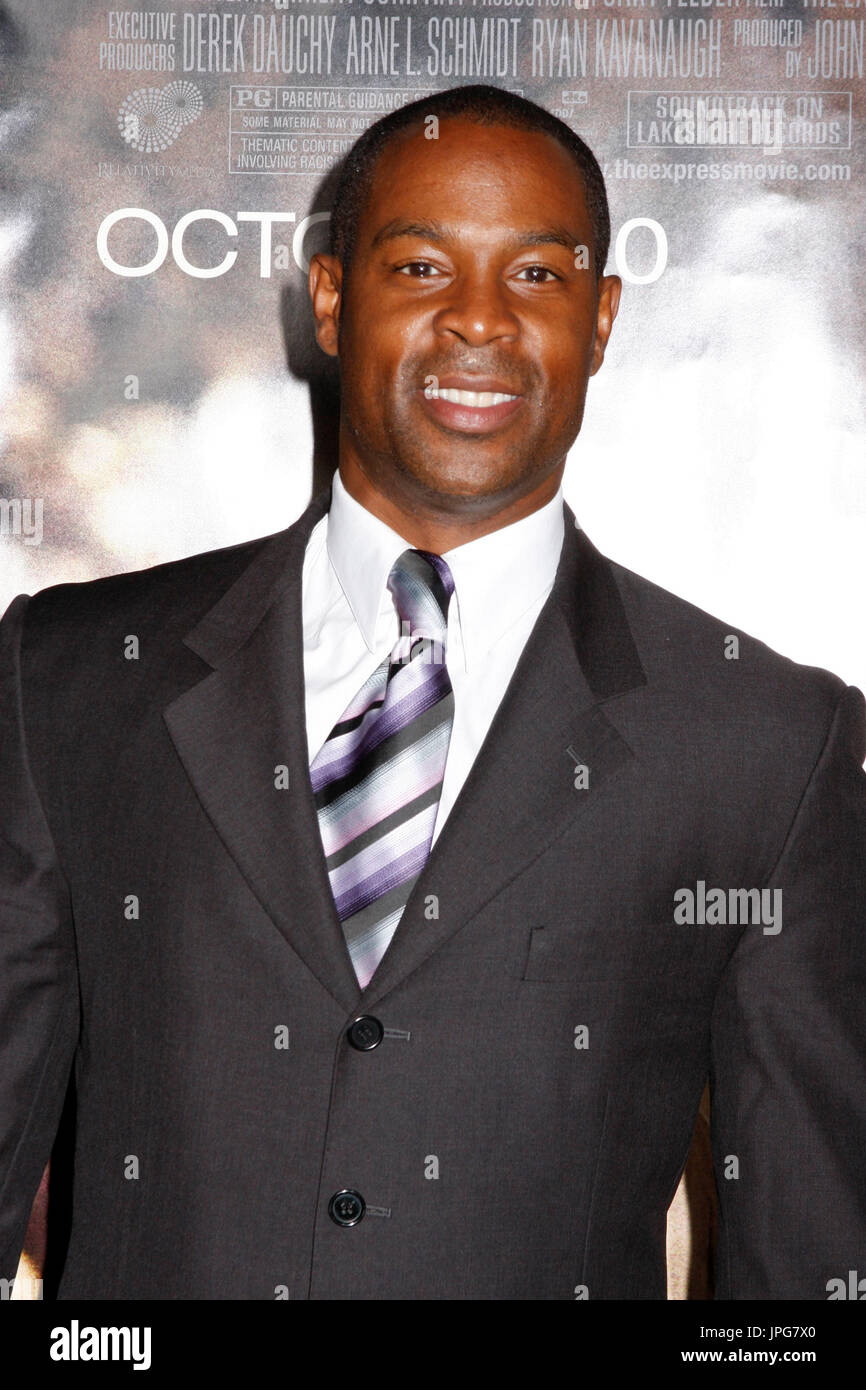 Darriin DeWitt Henson at the Los Angeles Premiere of The Express held ...