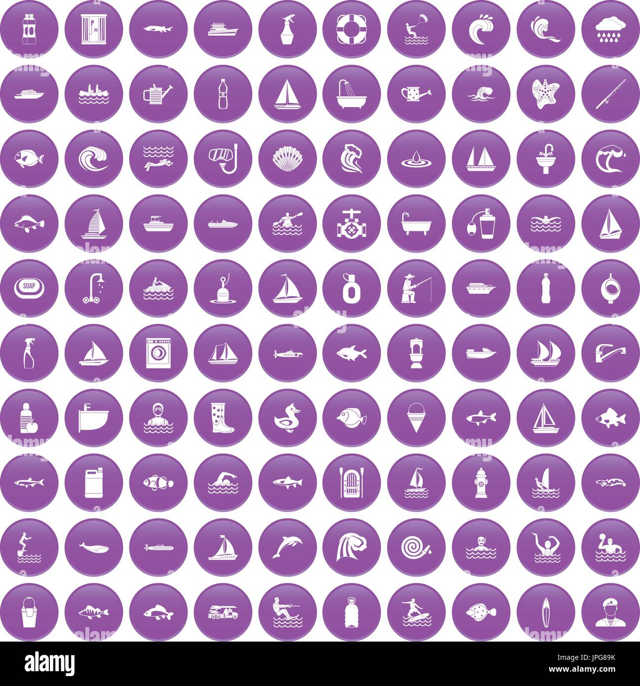 Purple swimming pool Stock Vector Images - Alamy