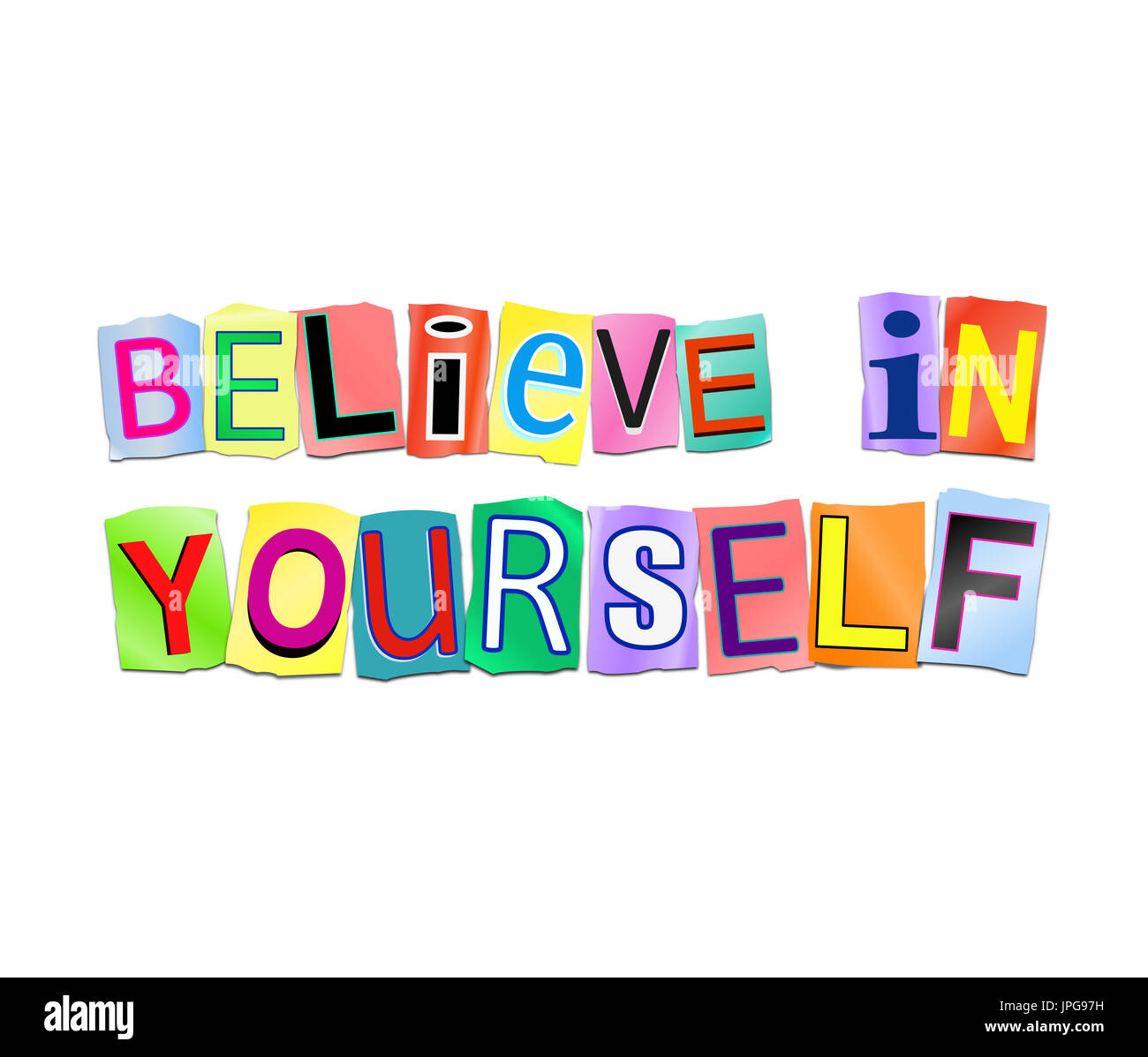 Believe in yourself hi-res stock photography and images - Alamy