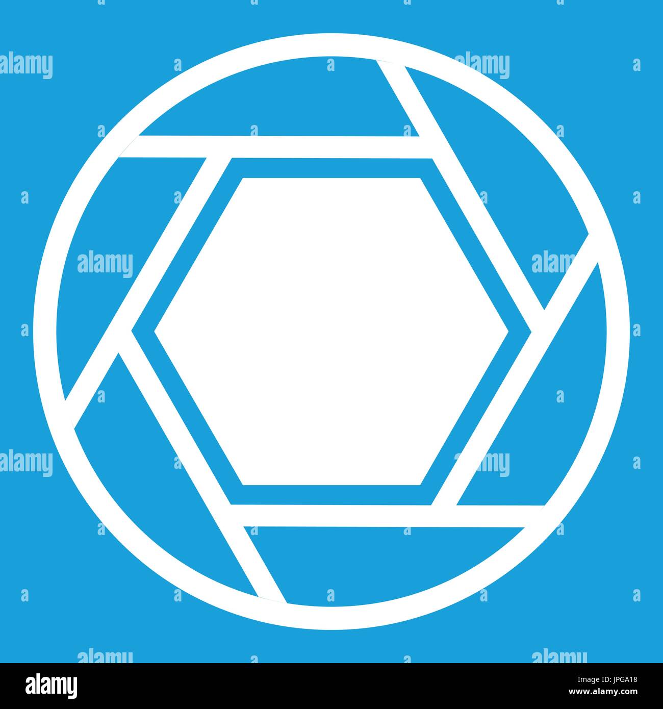 Close objective icon white Stock Vector Image & Art - Alamy