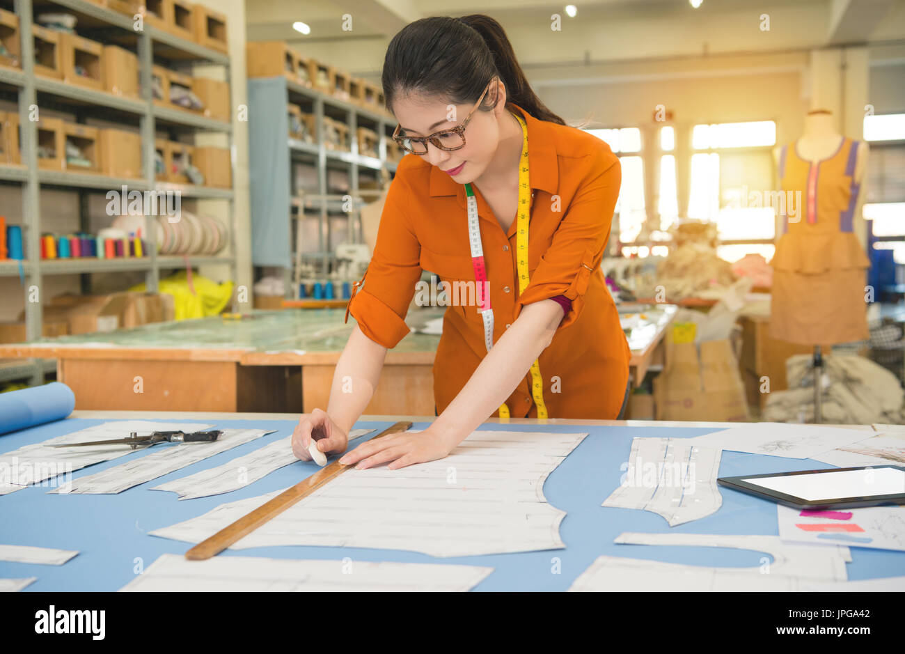 beautiful woman designer profession and job occupation concept. lady ...