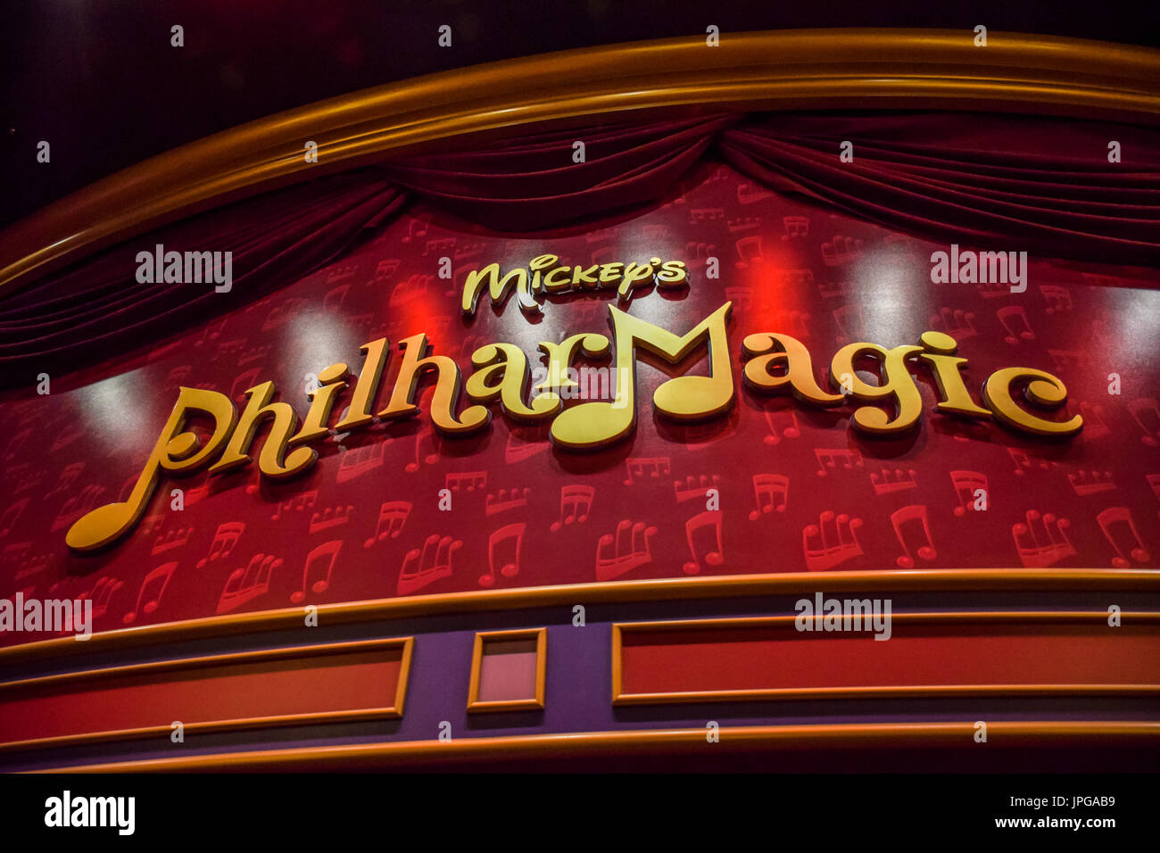 CHIBA, JAPAN: Mickey's PhilharMagic theater in Tokyo Disneyland Stock ...