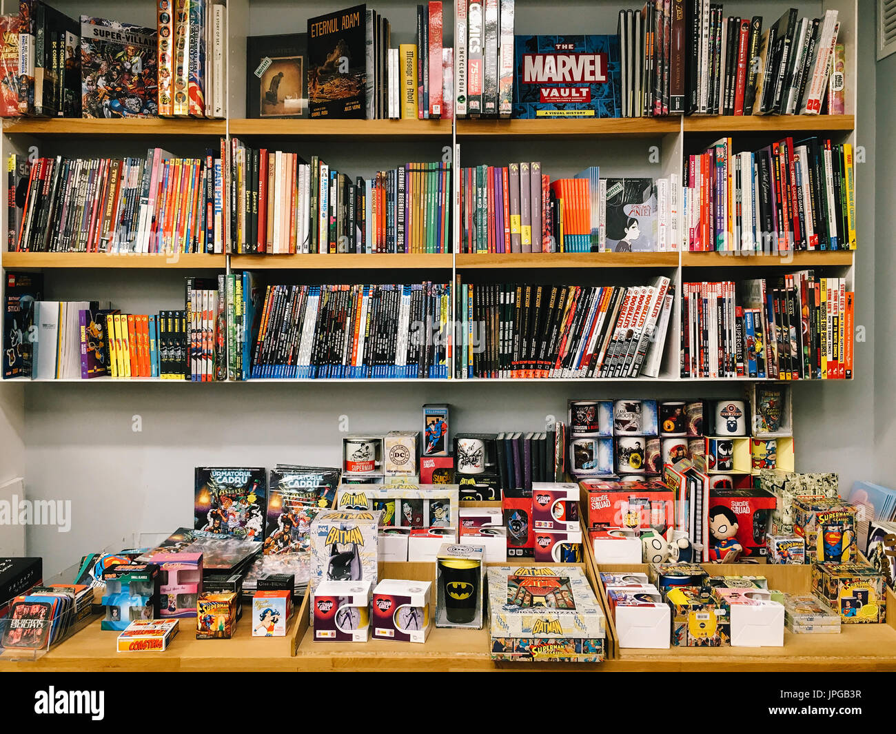 BUCHAREST, ROMANIA - MAY 06, 2017: Famous American Comic Magazines For ...