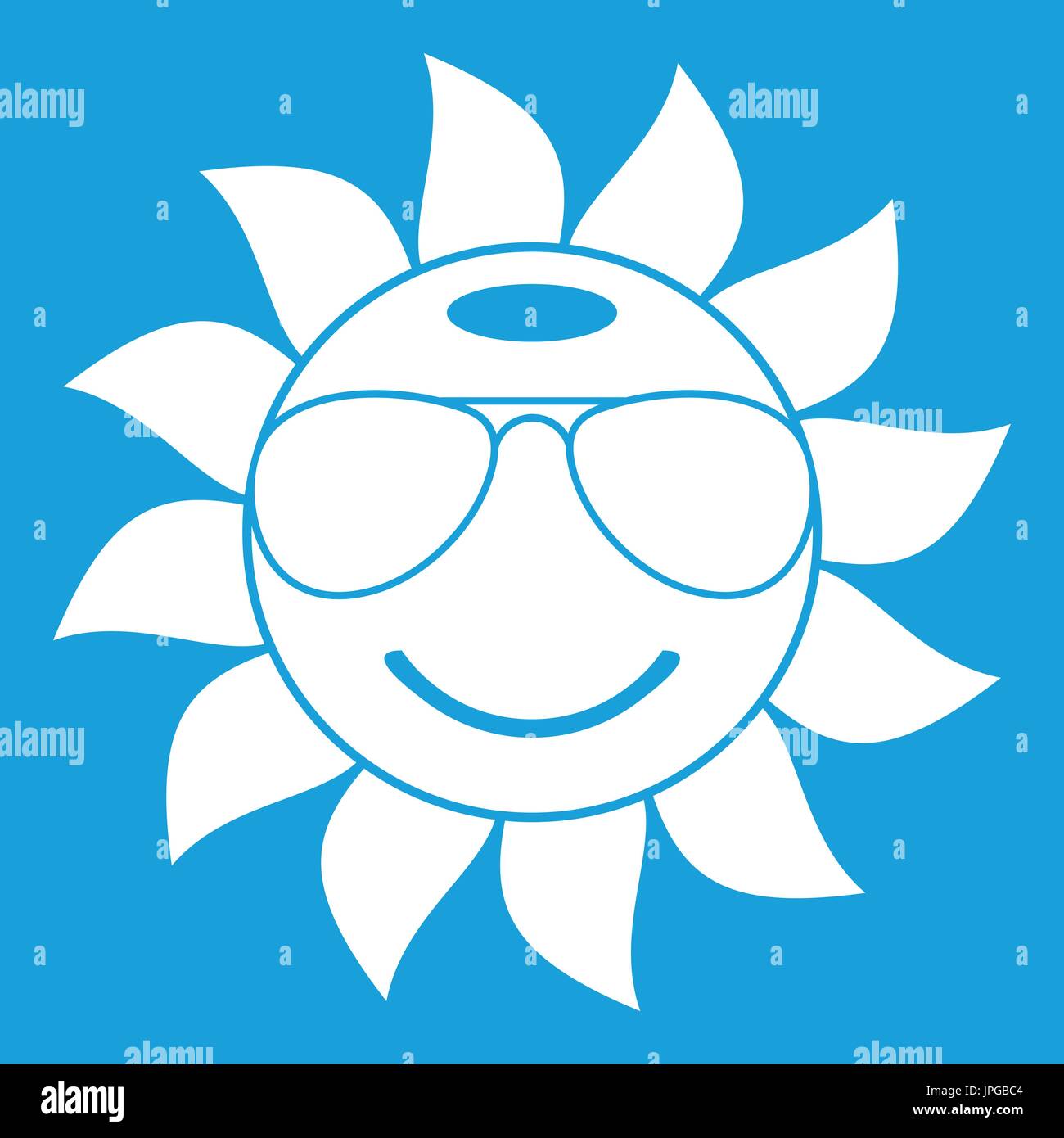 Sun icon white Stock Vector Image & Art - Alamy