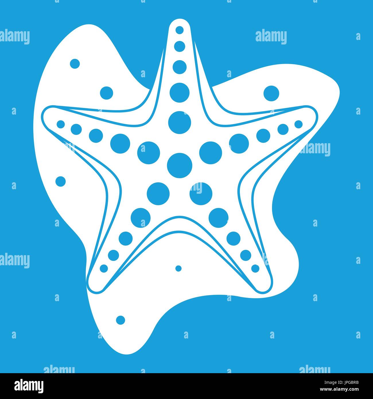 Sea star icon white Stock Vector Image & Art - Alamy