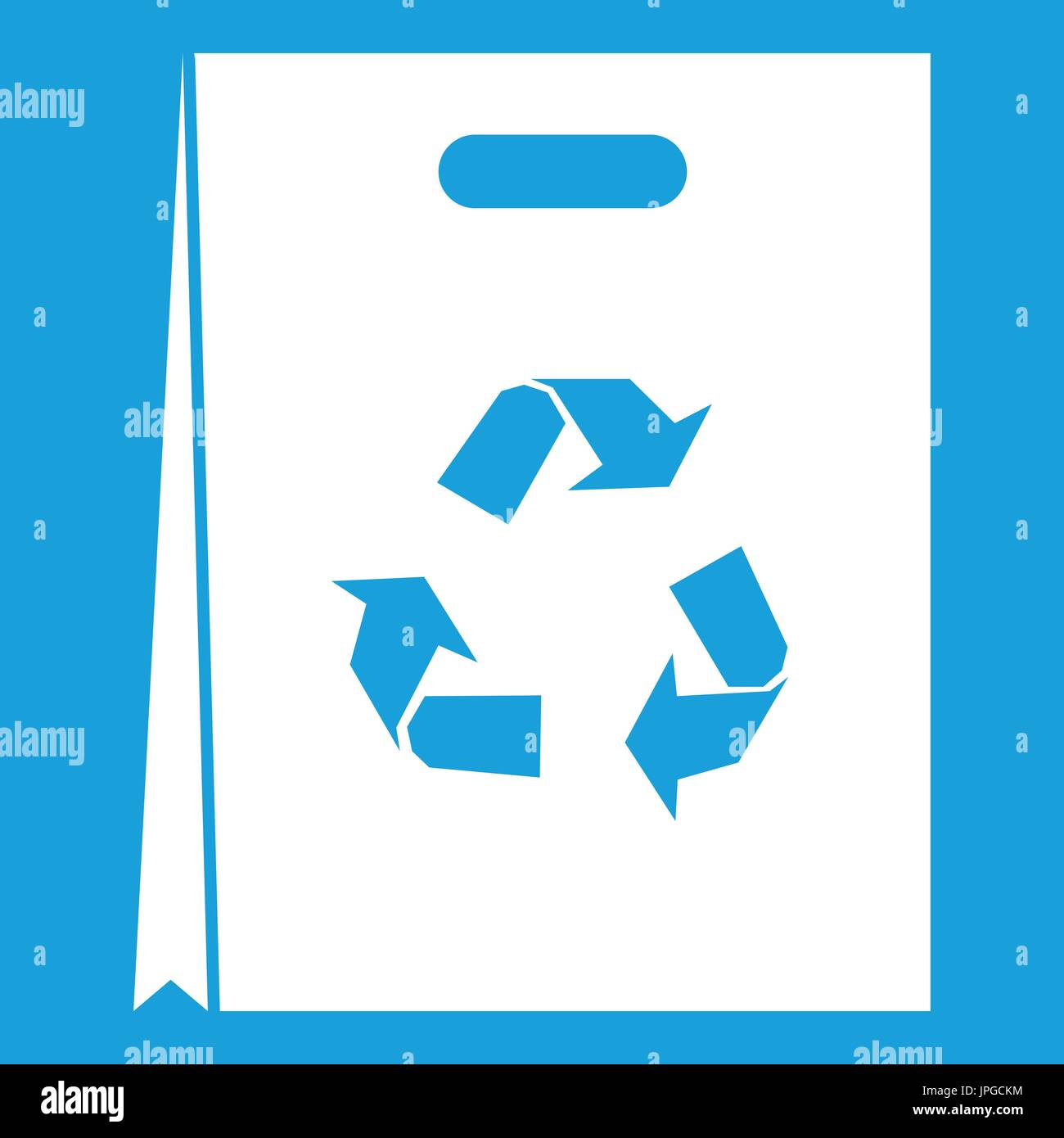Package recycling icon white Stock Vector Image & Art - Alamy
