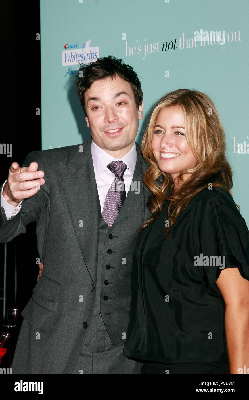 Chris Kattan and guest at the Los Angeles Premiere of HE'S JUST NOT ...