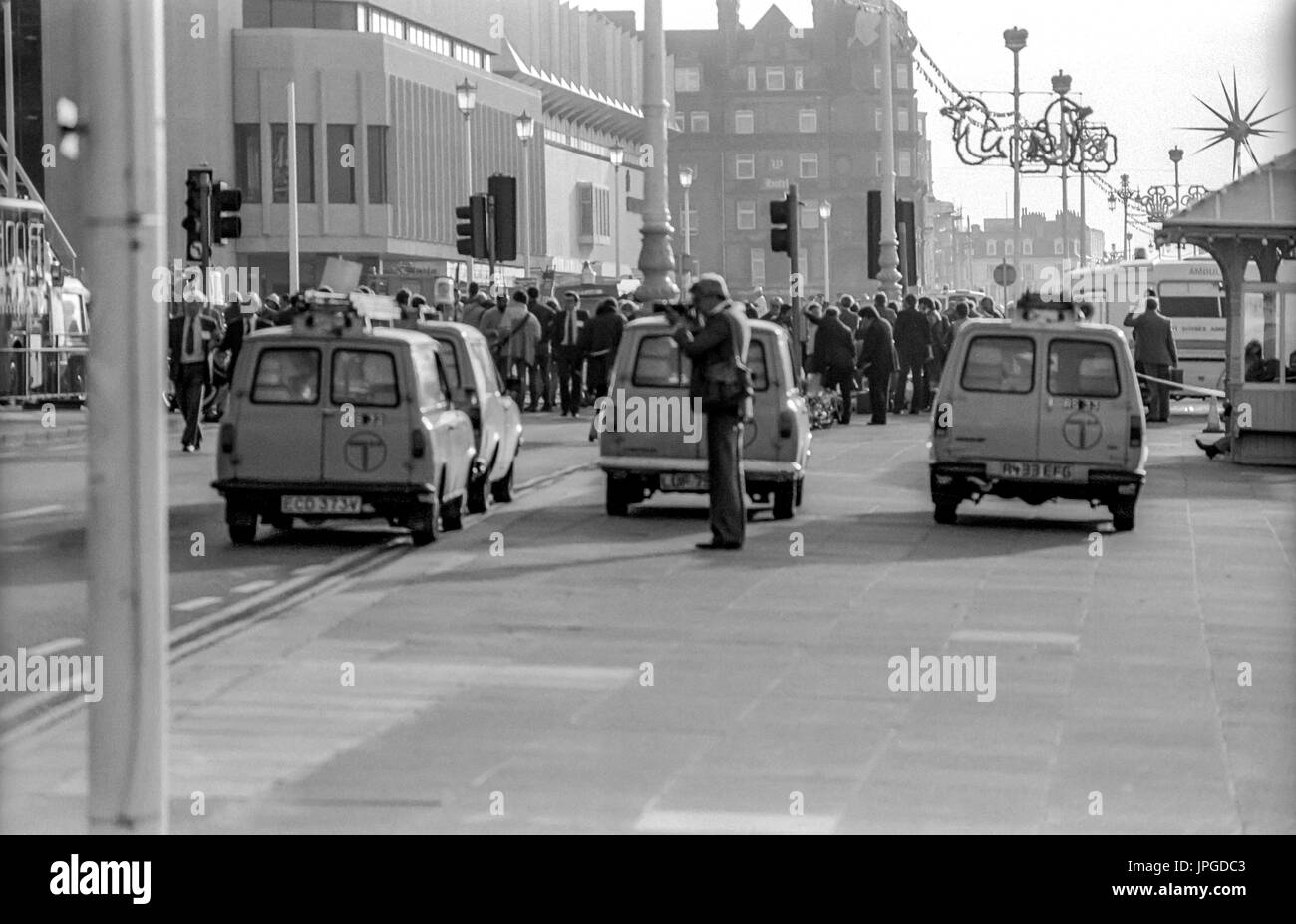 Aftermath of the Grand Hotel Brighton bombing in 1984 Stock Photo - Alamy