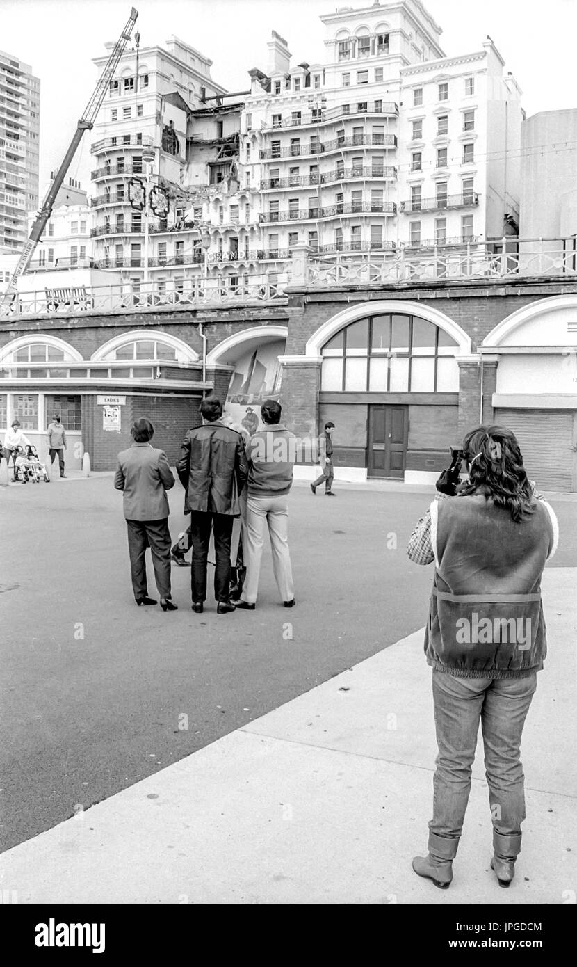 Aftermath of the Grand Hotel Brighton bombing in 1984 Stock Photo - Alamy