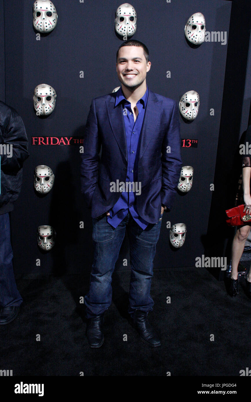Michael Copon at the Los Angeles Premiere of FRIDAY THE 13TH held at ...