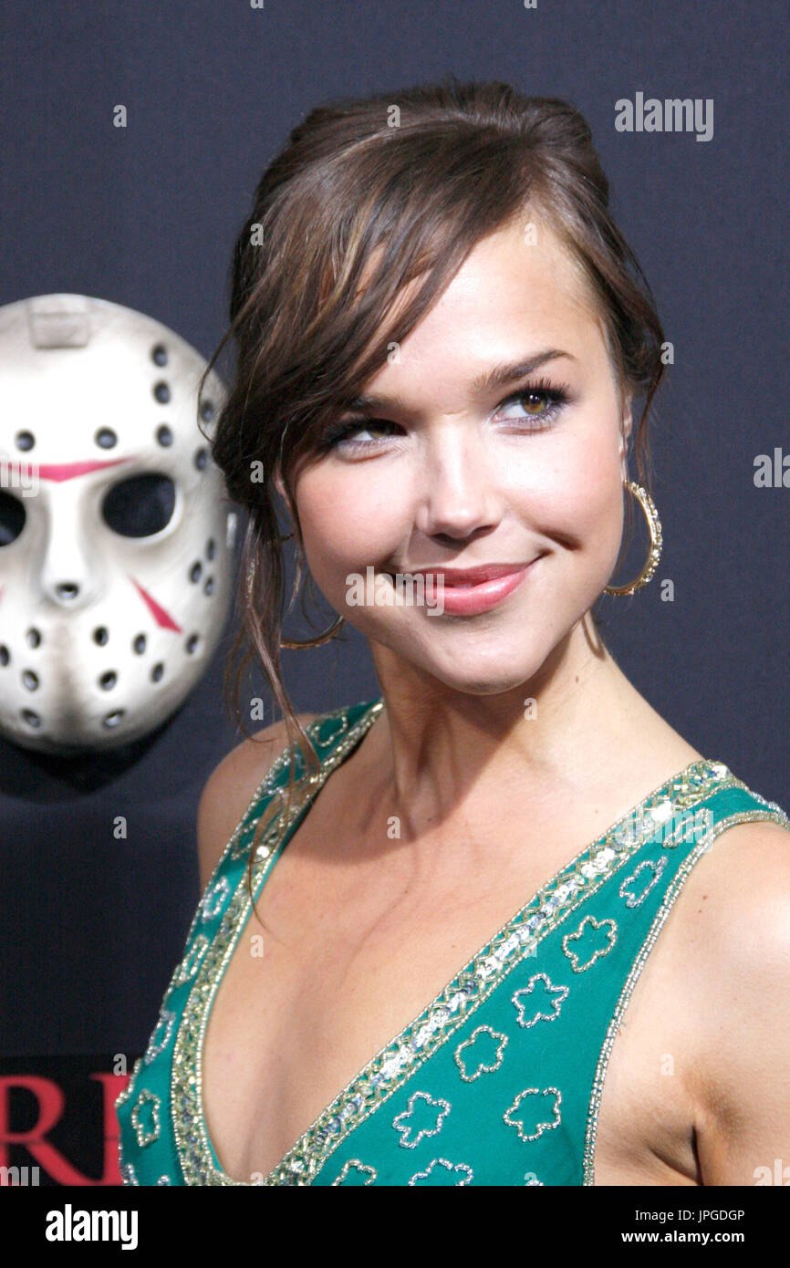 Arielle Kebbel at the Los Angeles Premiere of FRIDAY THE 13TH held at ...