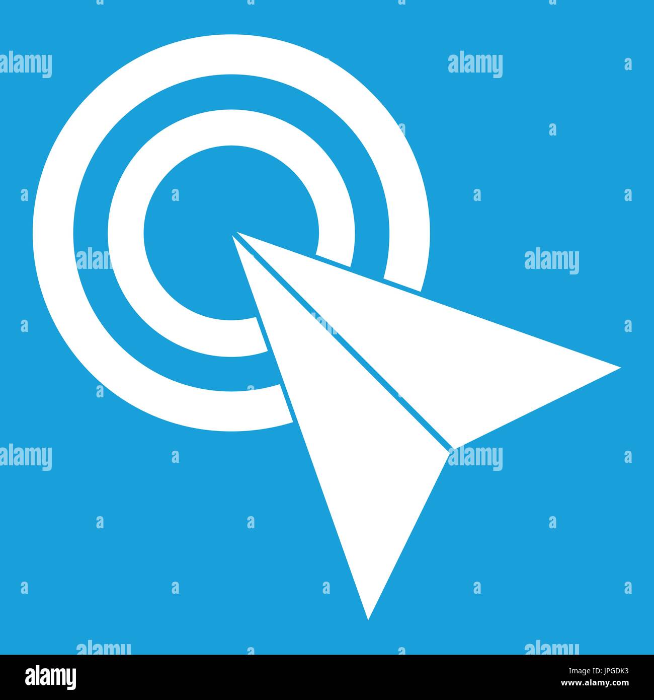 Click icon white Stock Vector Image & Art - Alamy