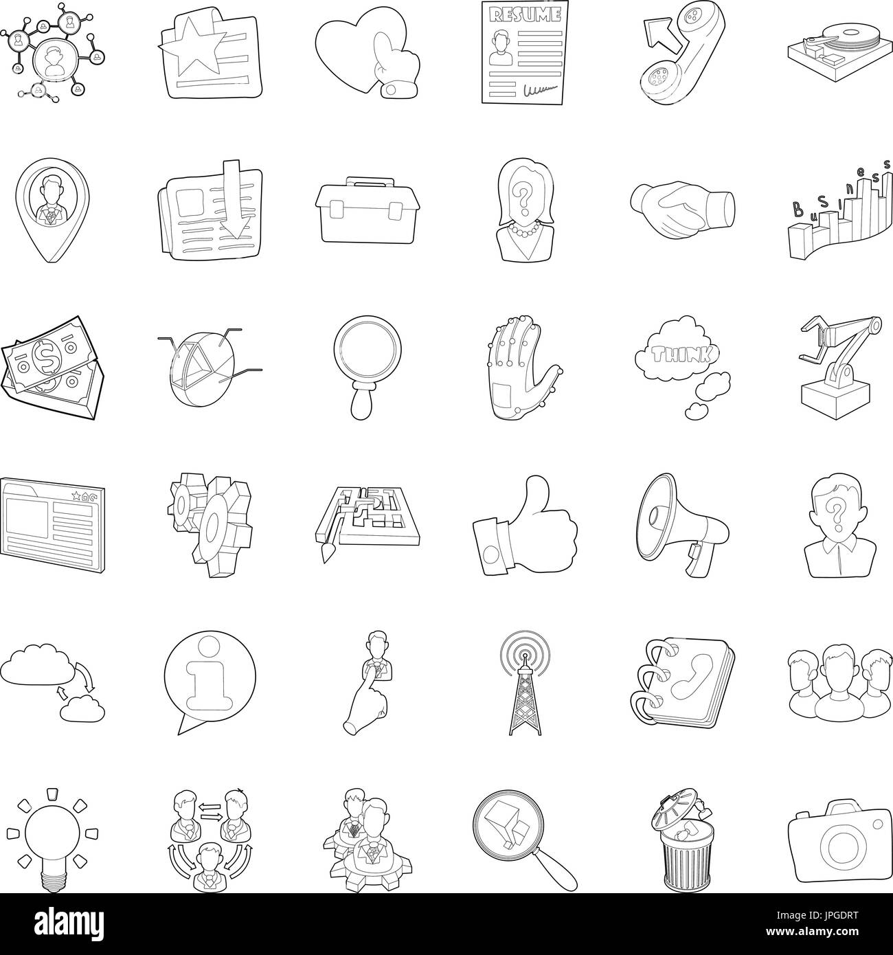 Good business icons set, outline style Stock Vector Image & Art - Alamy