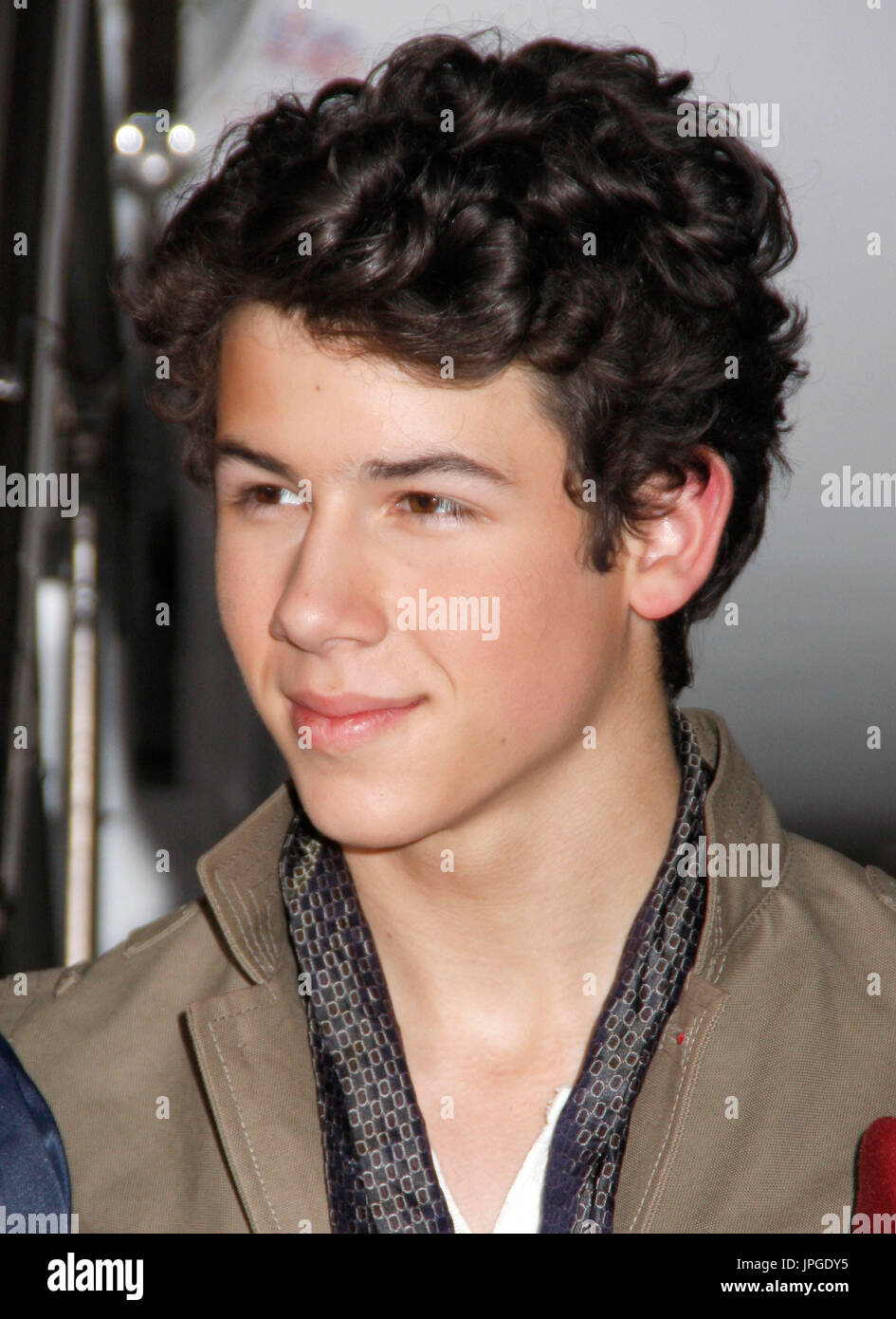 Nick Jonas at the JONAS BROTHERS SURPRISE THEATER INVASION Cross ...