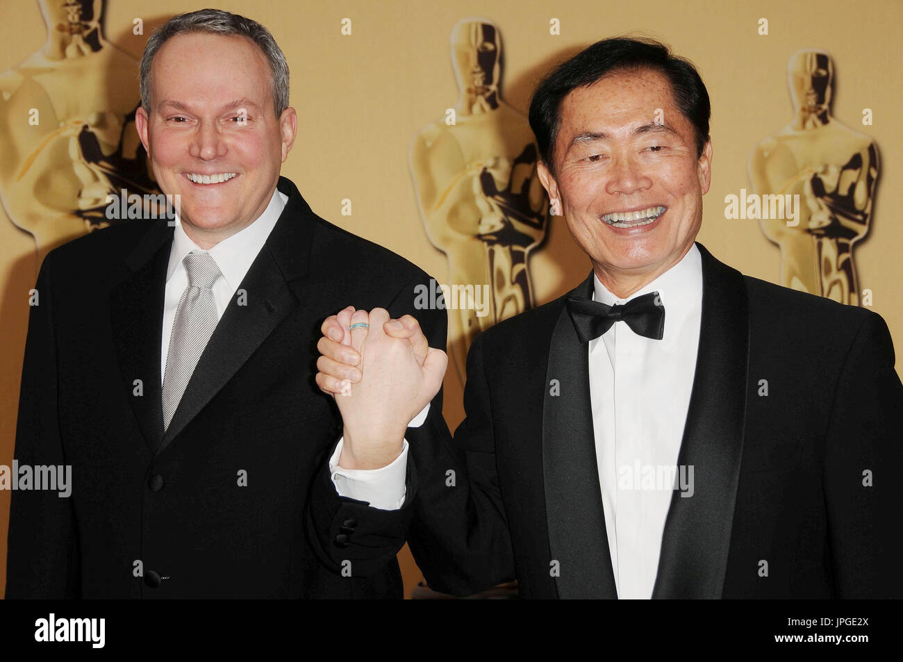 George Takei (right) and husband Brad Altman at the 81st Annual Academy ...