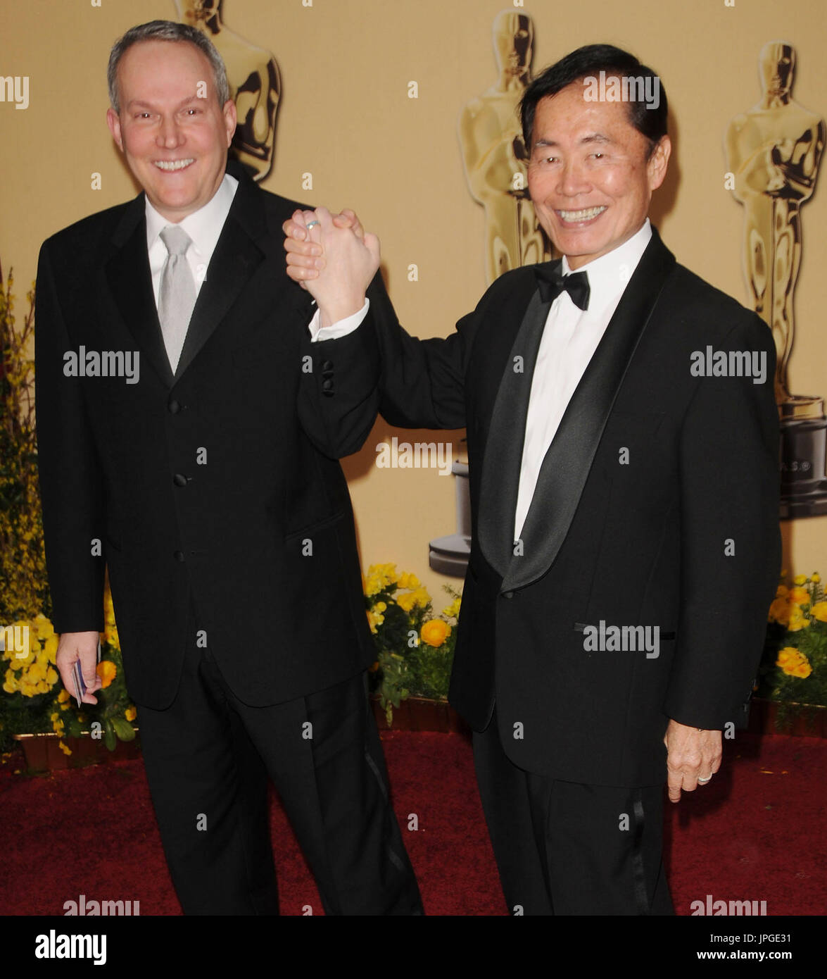 George Takei (right) and husband Brad Altman at the 81st Annual Academy ...