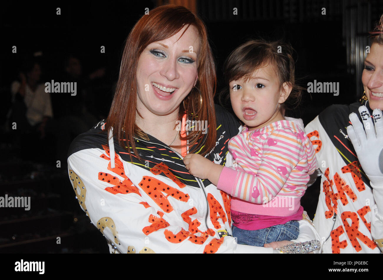Keeley Kaukimoce & Daughter at the live taping of Randy Jackson s ...