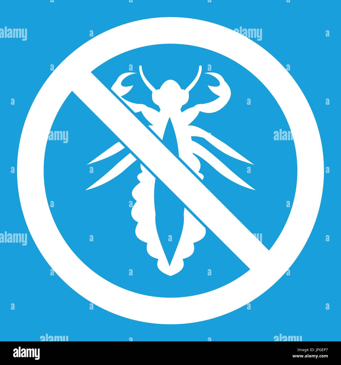 Louse warning sign Stock Vector Images - Alamy