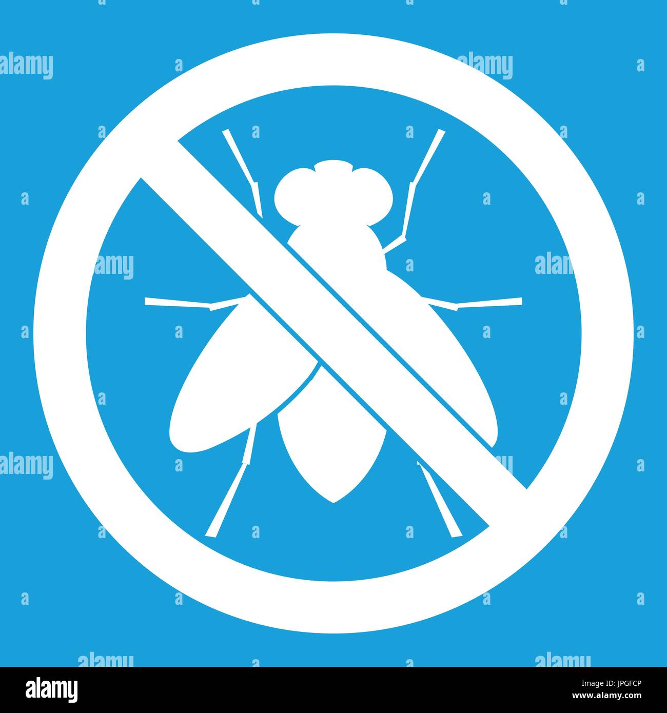 No fly sign icon white Stock Vector Image & Art - Alamy