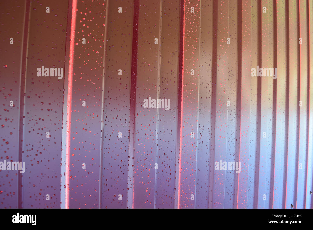 Diagonal pattern of metal profile. Fences from the galvanized iron ...