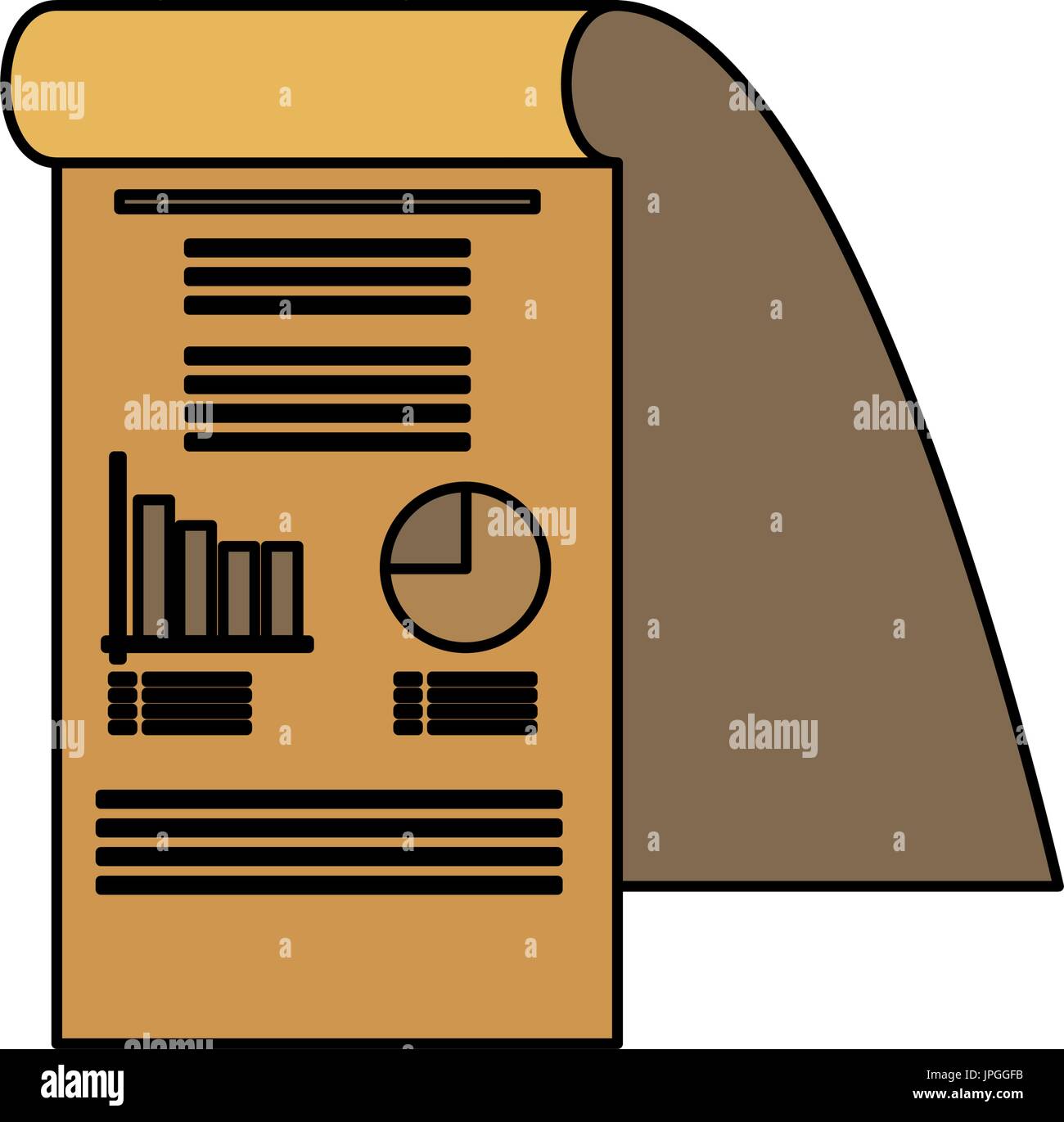 Graphic Stats Report Stock Vector Image Art Alamy