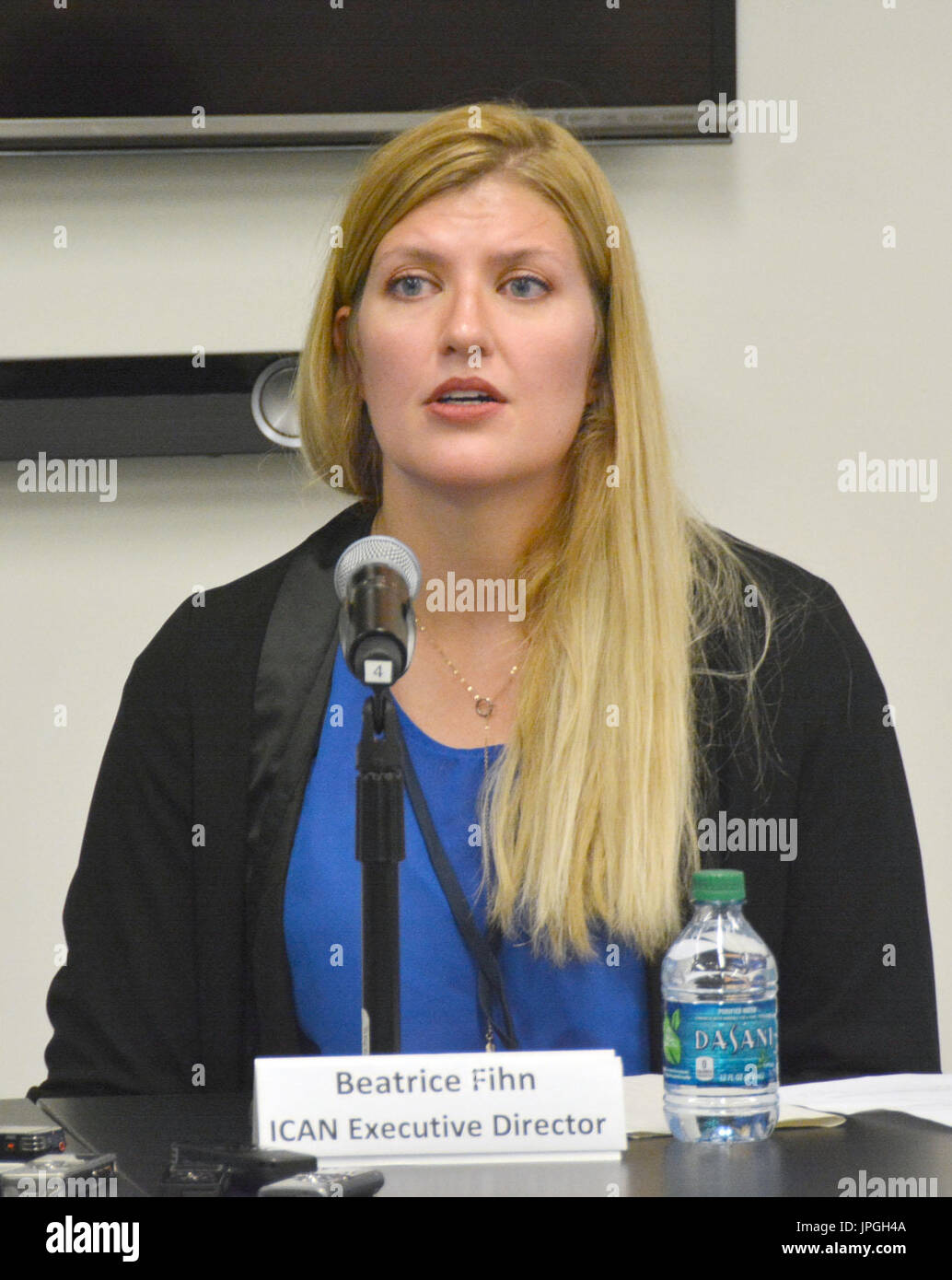 Beatrice Fihn, executive director of the International Campaign to ...