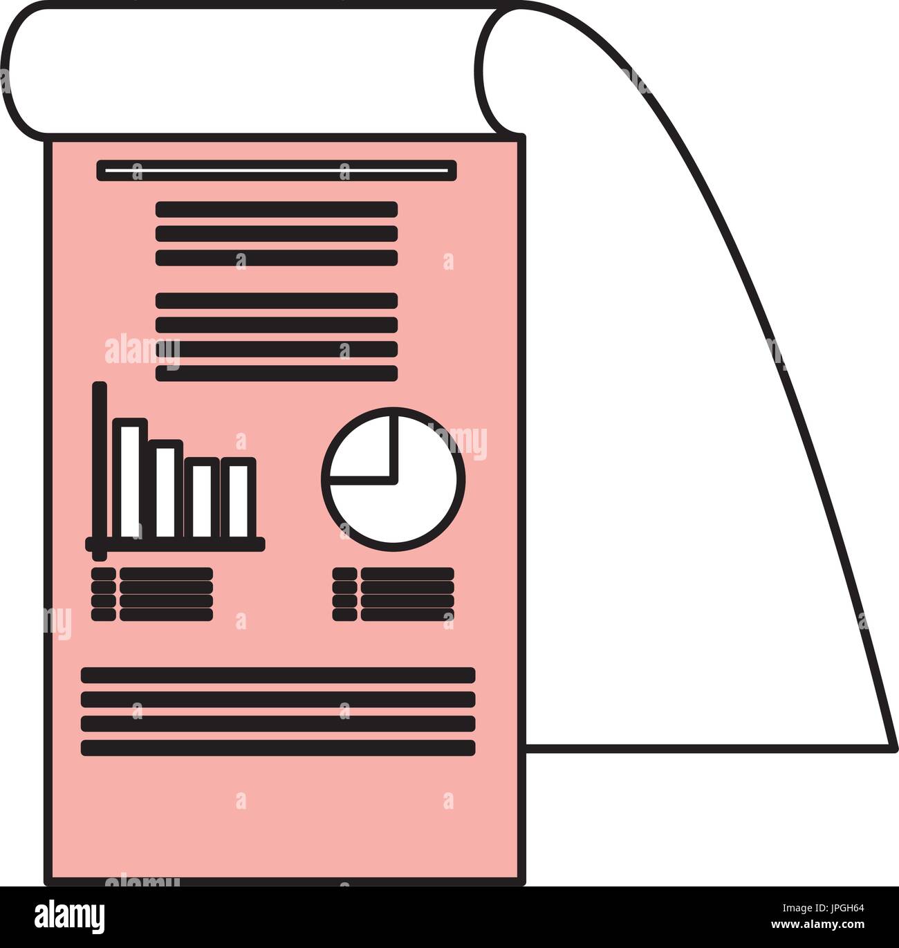 Graphic Stats Report Stock Vector Image Art Alamy