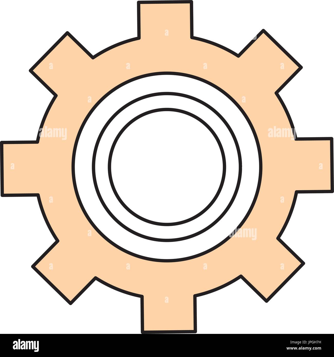 Gear machinery piece Stock Vector Image & Art - Alamy