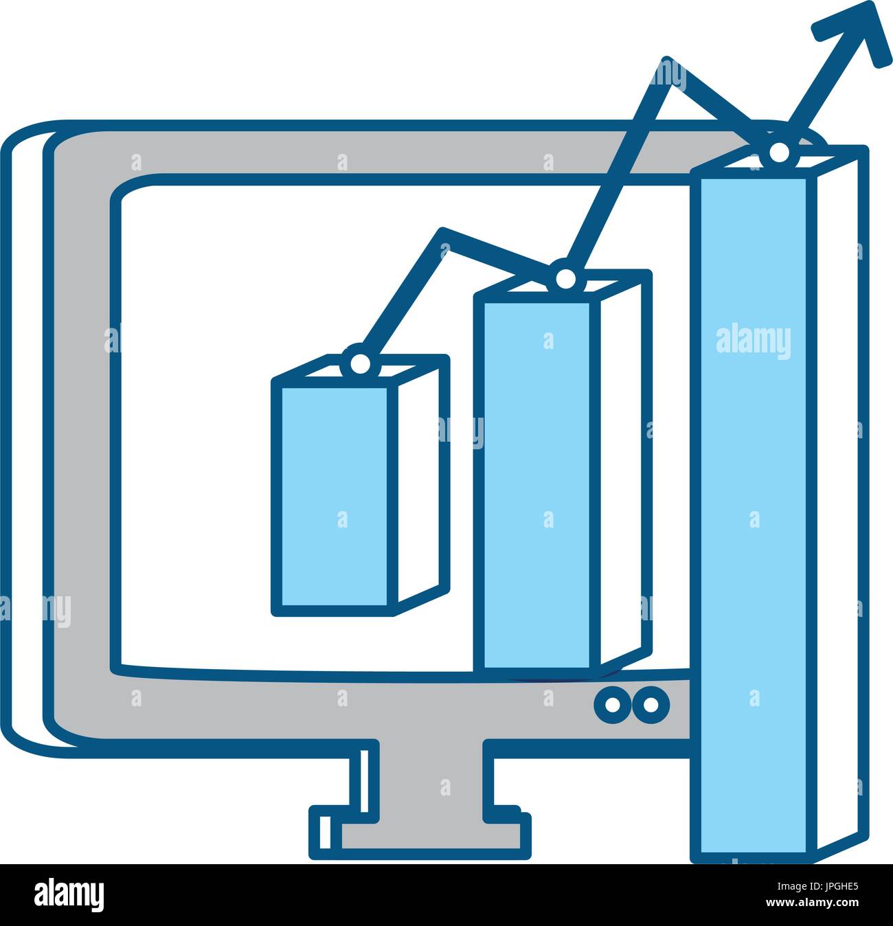 Graphic Stats Report Stock Vector Image Art Alamy
