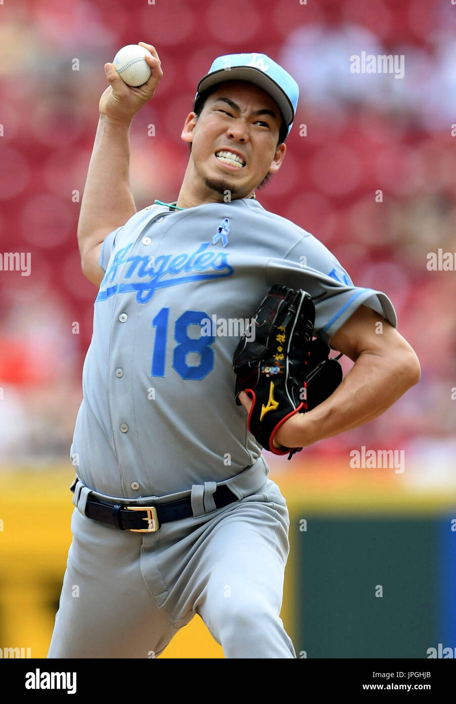 Los Angeles Dodgers pitcher Kenta Maeda starts a game against the ...