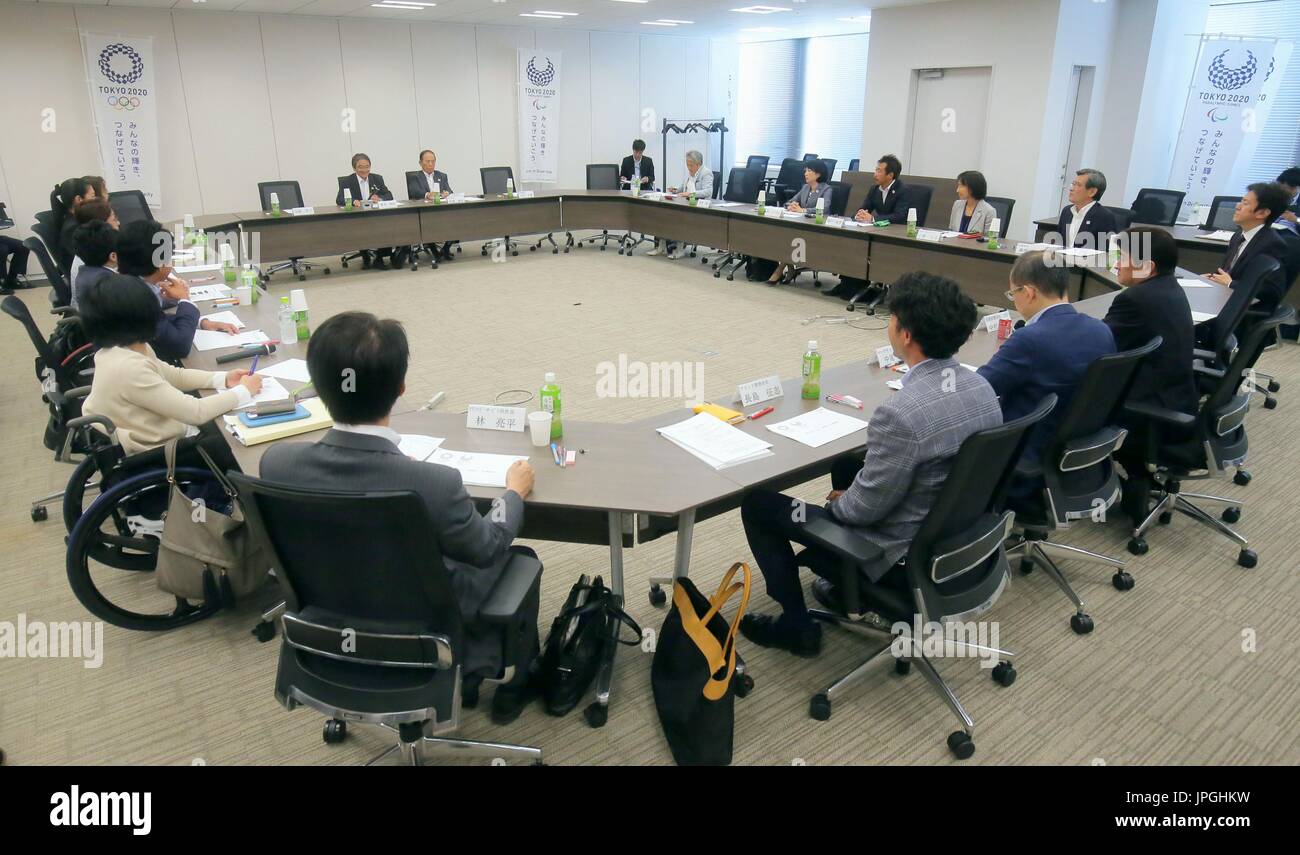 The Tokyo 2020 Olympics and Paralympics organizing committee holds a ...