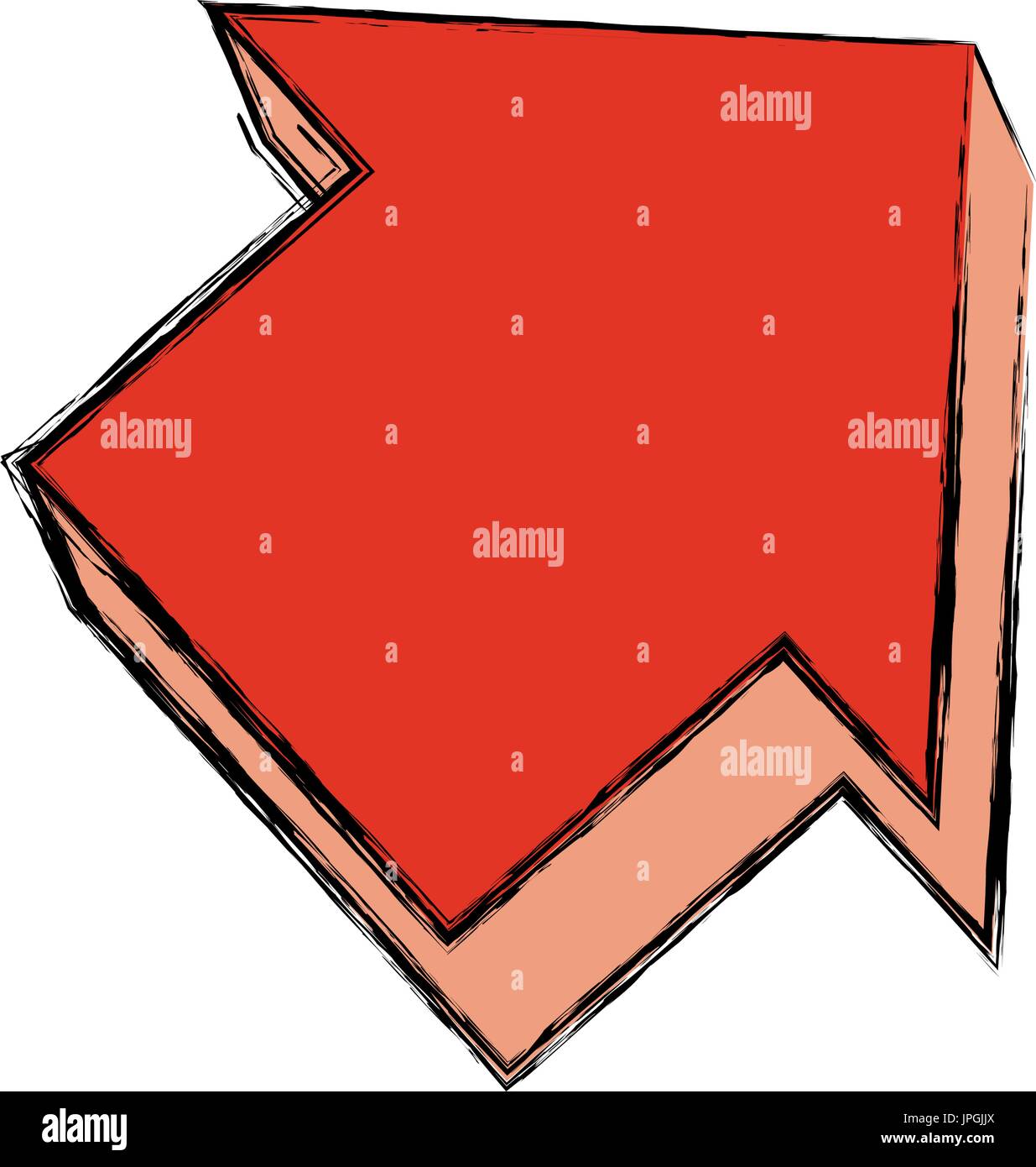 Arrow pointing symbol Stock Vector Image & Art - Alamy