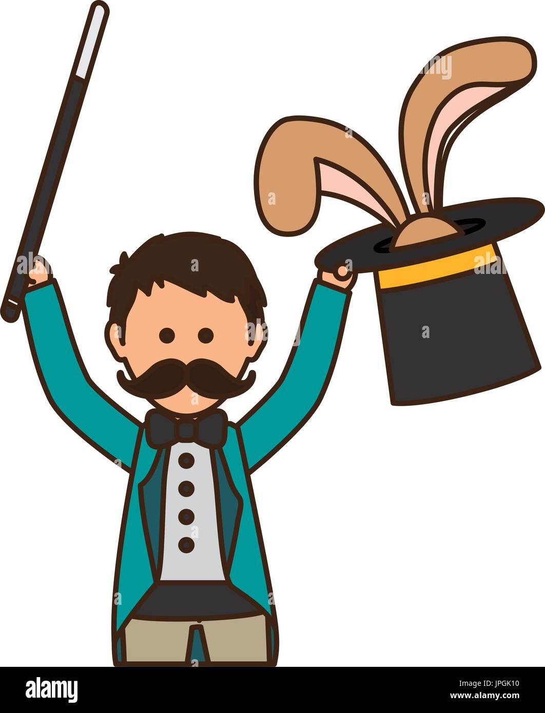 Cute magician cartoon Stock Vector Image & Art - Alamy