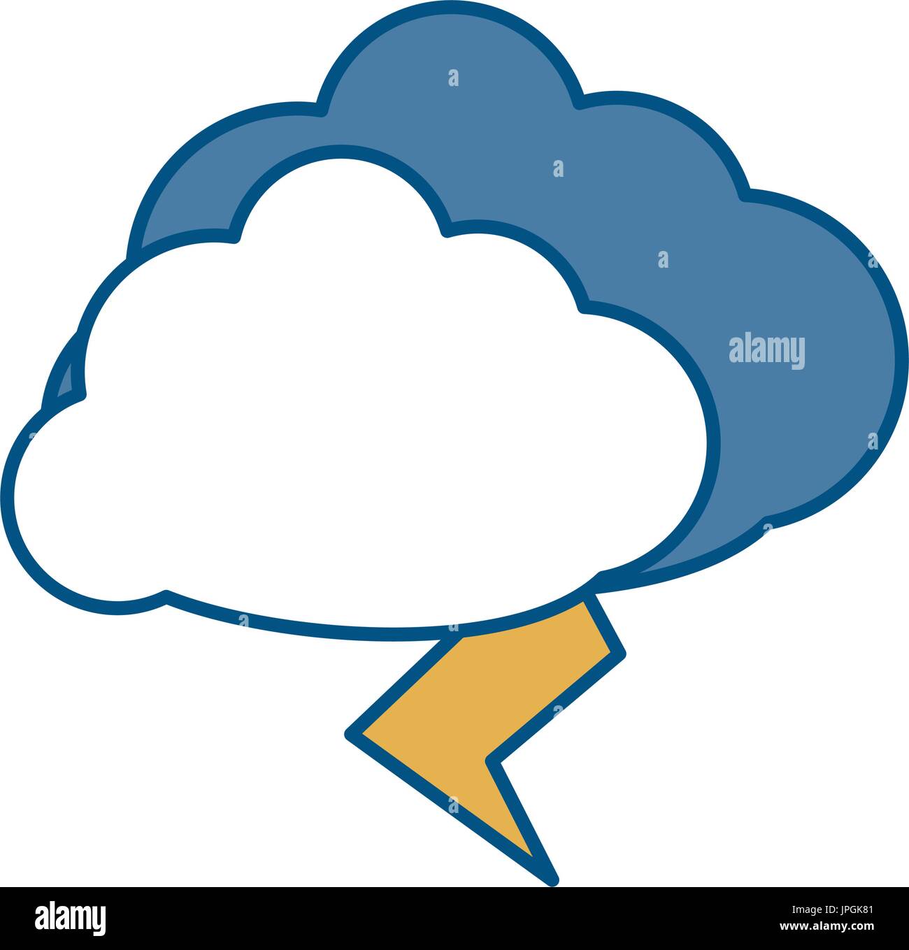 cloud and thunder icon Stock Vector Image & Art - Alamy